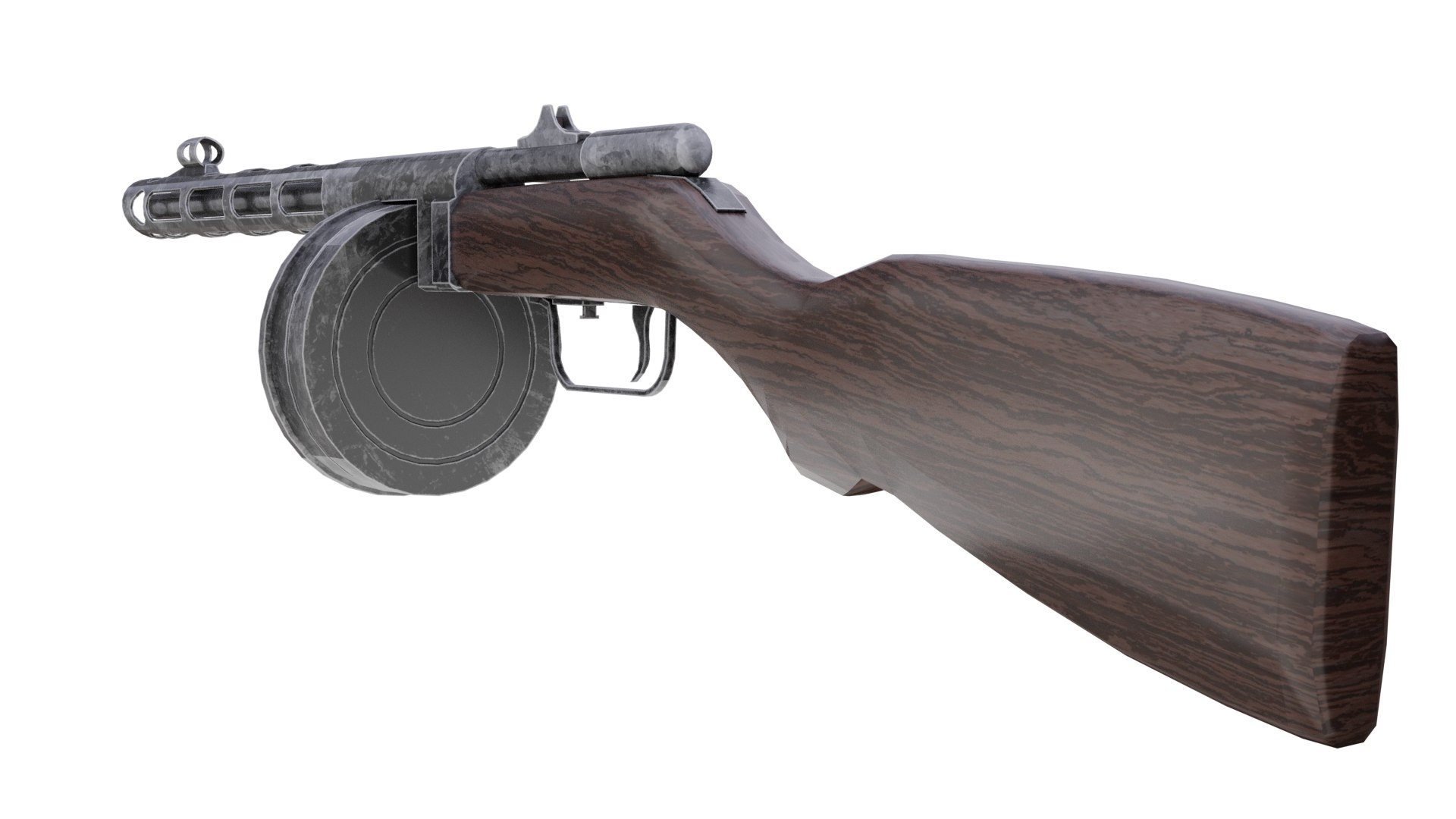 PPSz-41 Submachine Gun Model - TurboSquid 2398652