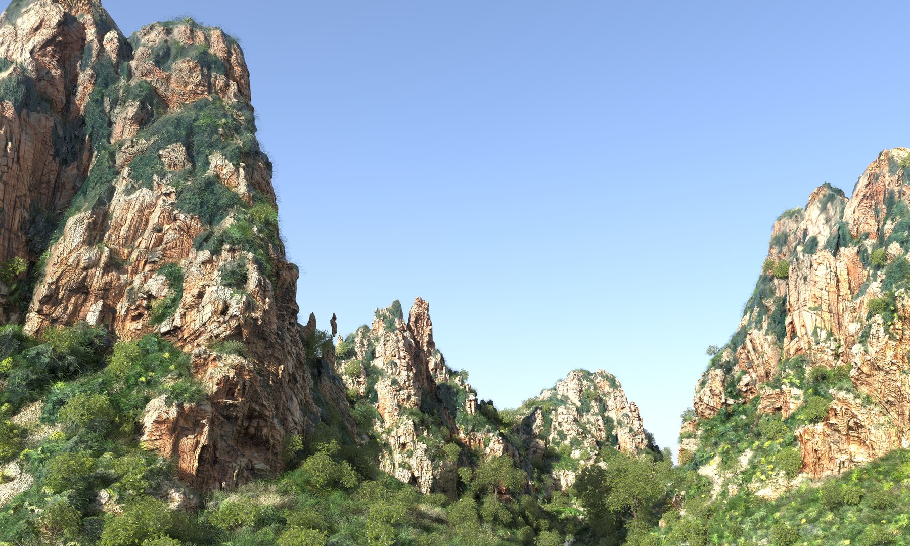 3D Model Valley Rocks - TurboSquid 2060178