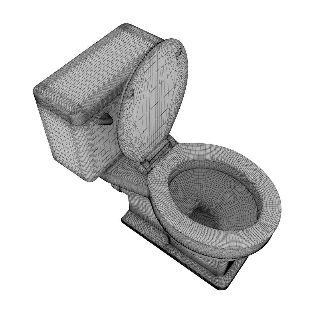 Toilet Classic WC Printer Model 3D - TurboSquid 1901236