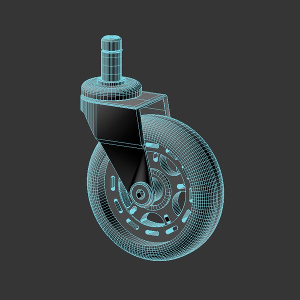 office chair caster wheel 3d model