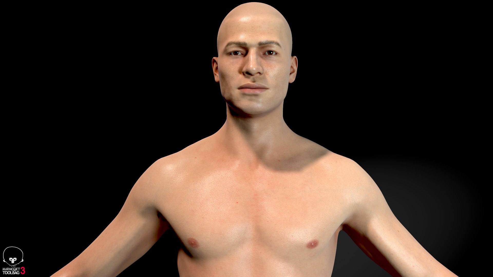 Average male body 3D model - TurboSquid 1232537