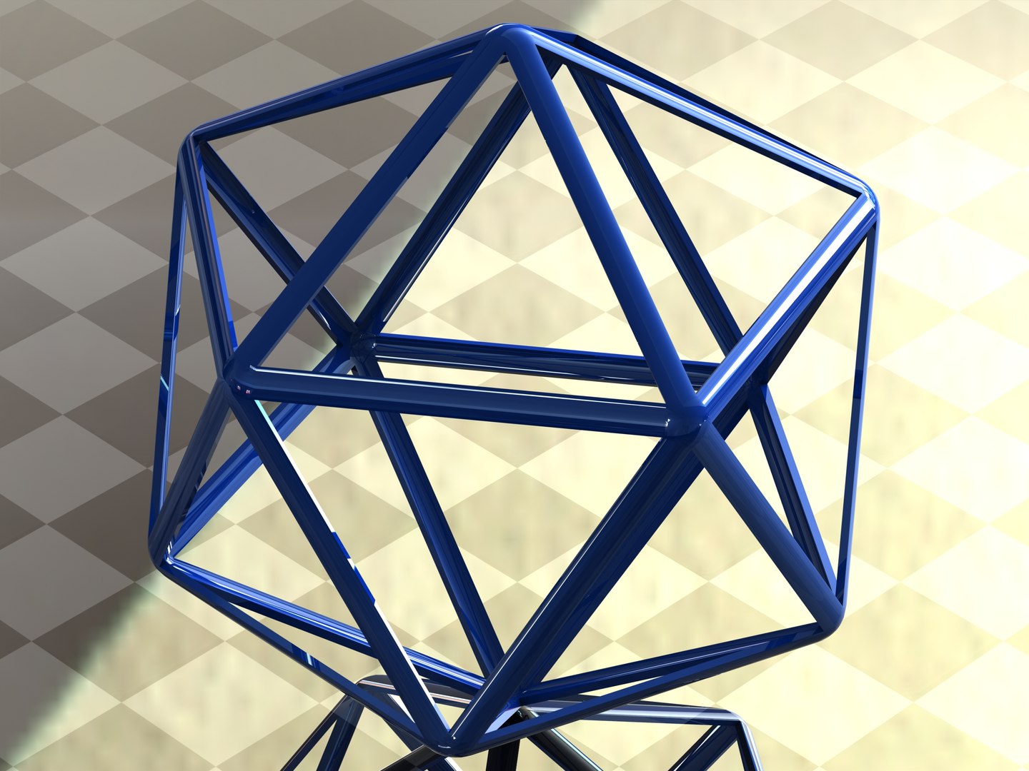modelo 3d Icosaedro de estructura alámbrica - TurboSquid 2162535