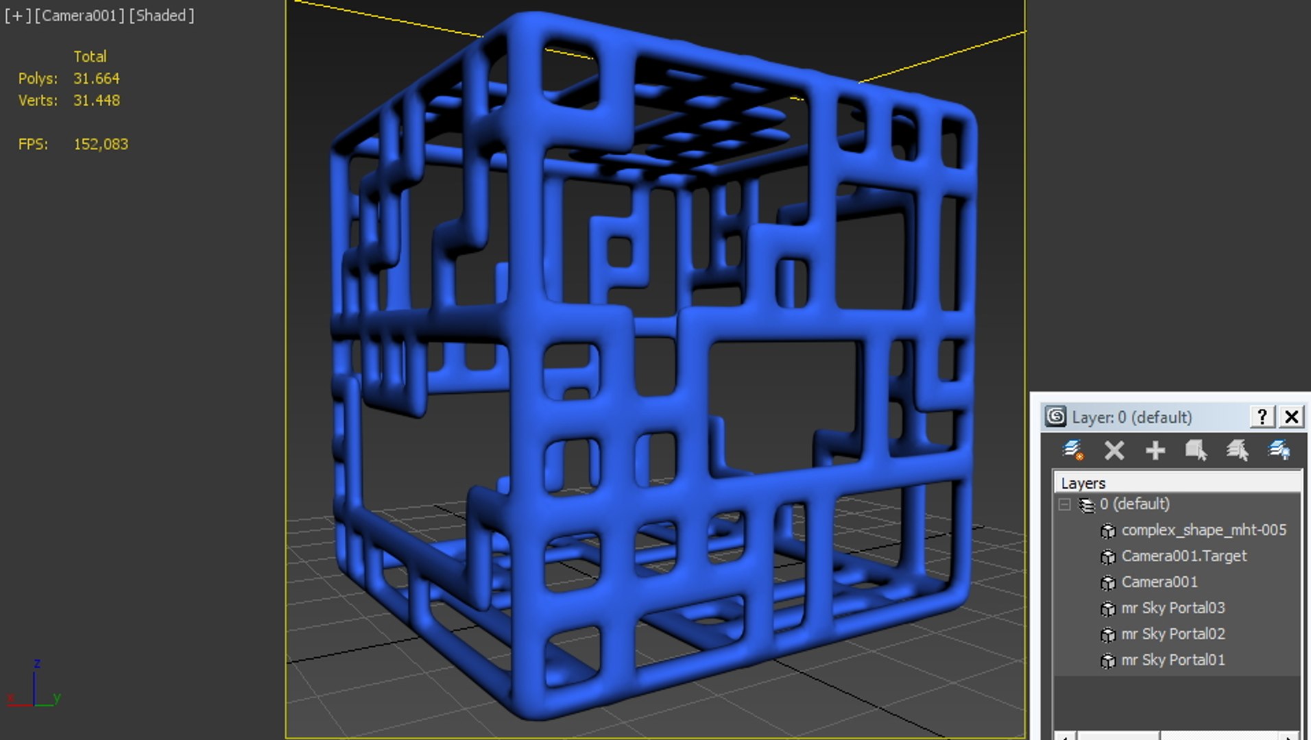 Complex Shape 3d Model