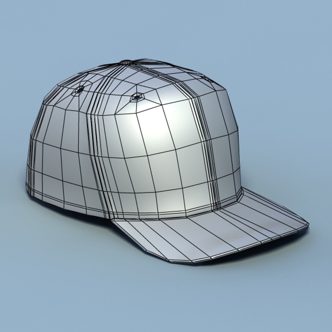 3d Model Baseball Cap 02