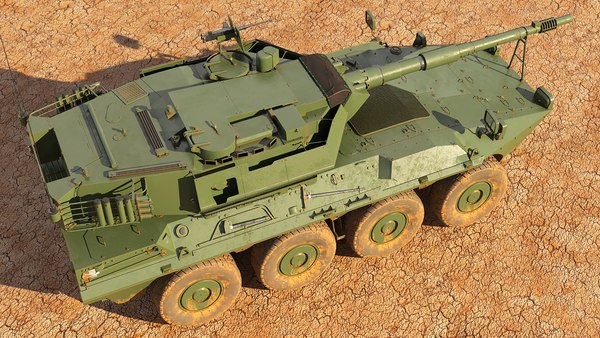 3D wheeled tank destroyer b1 model - TurboSquid 1300153