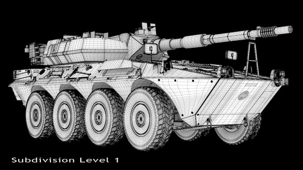 3D wheeled tank destroyer b1 model - TurboSquid 1300153
