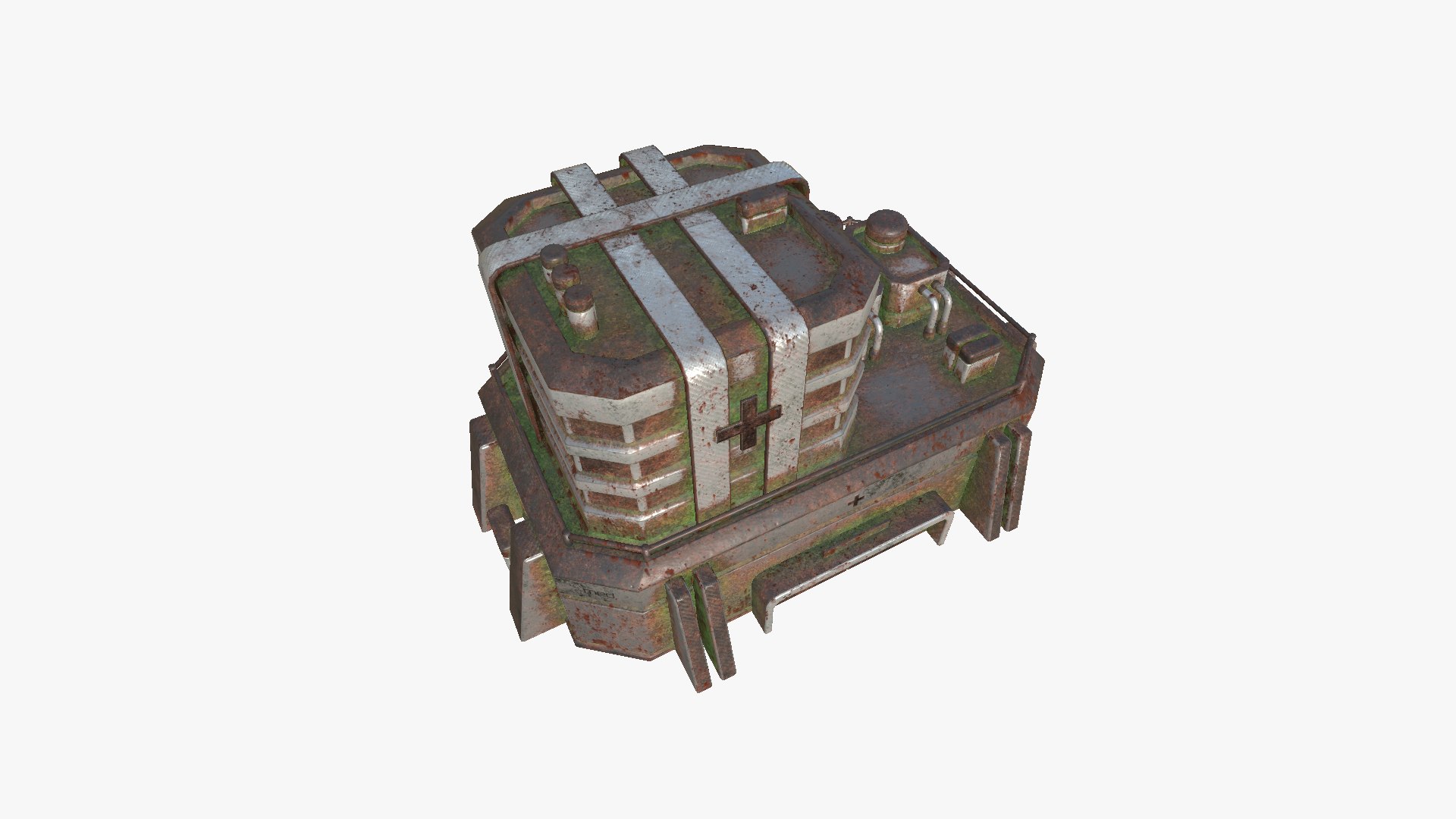 3D SciFi Hospital A10 Abandoned - Sci Fi Exterior Design - TurboSquid ...