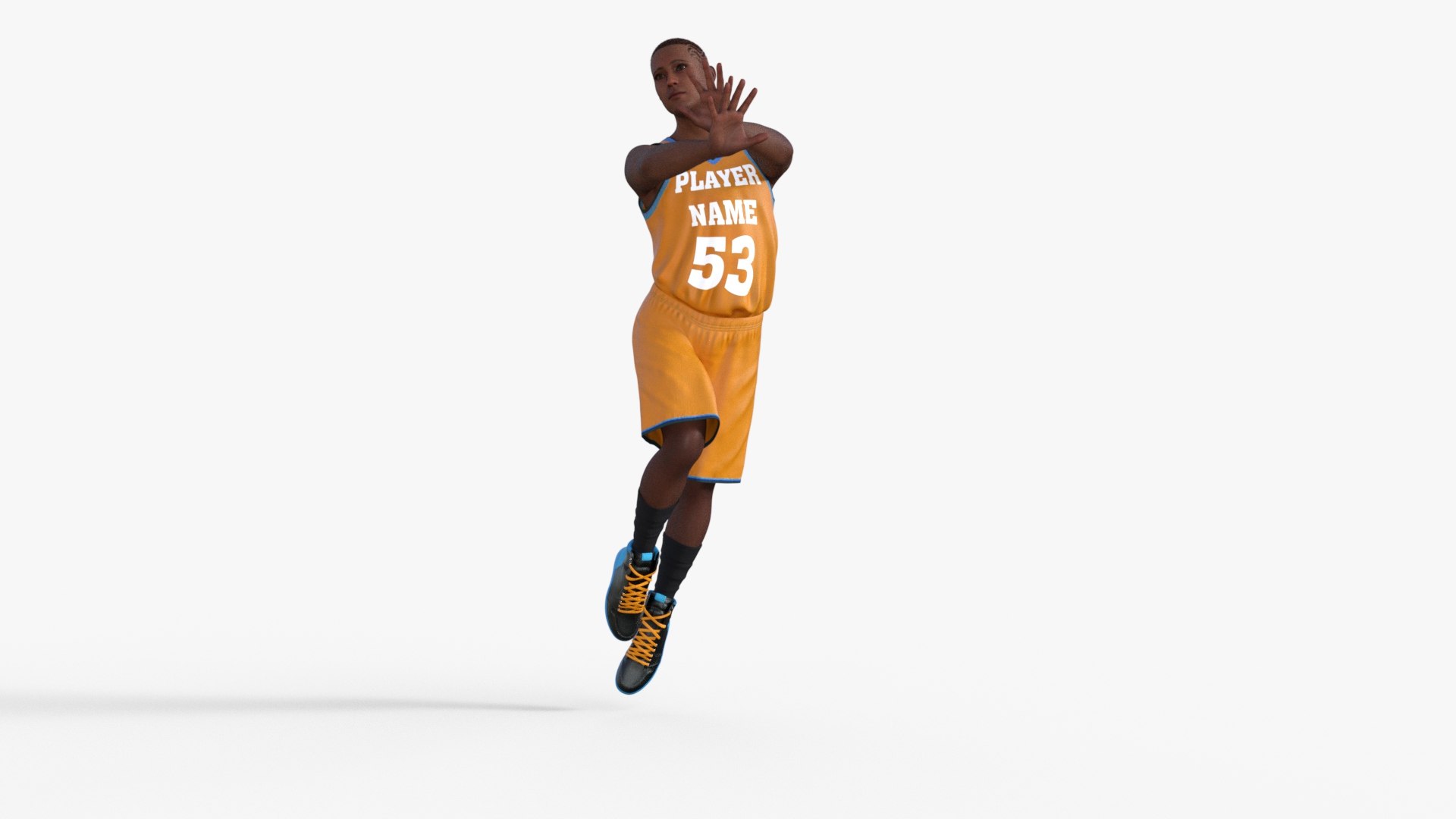 Realistic Basketball Player 3D - TurboSquid 2143258