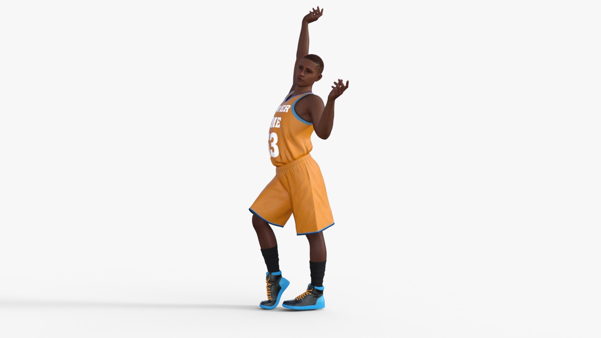 Realistic Basketball Player 3D - TurboSquid 2143258