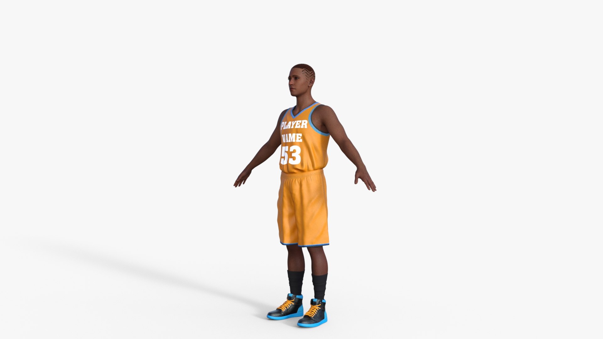 Realistic Basketball Player 3D - TurboSquid 2143258