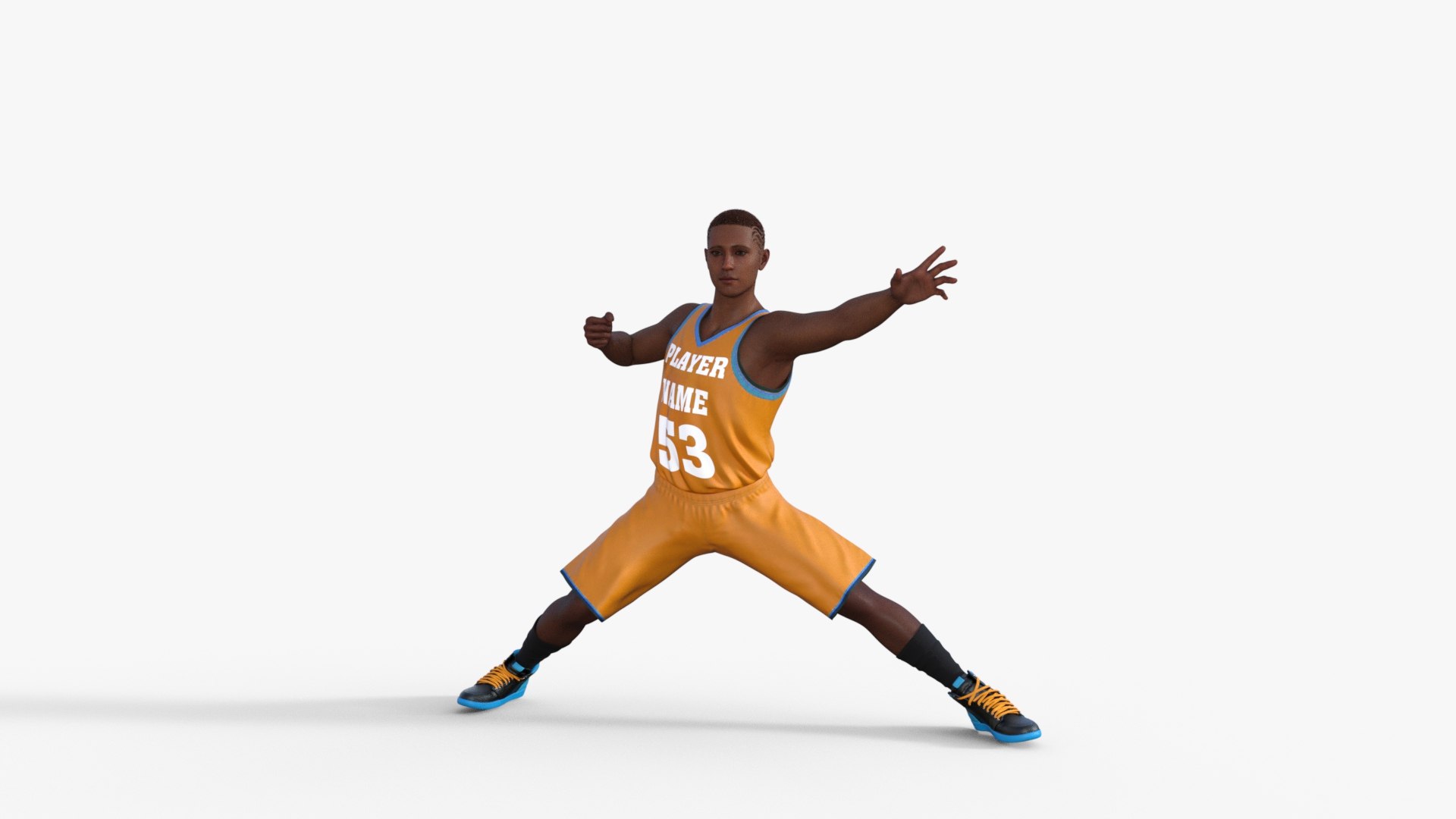 Realistic Basketball Player 3D - TurboSquid 2143258