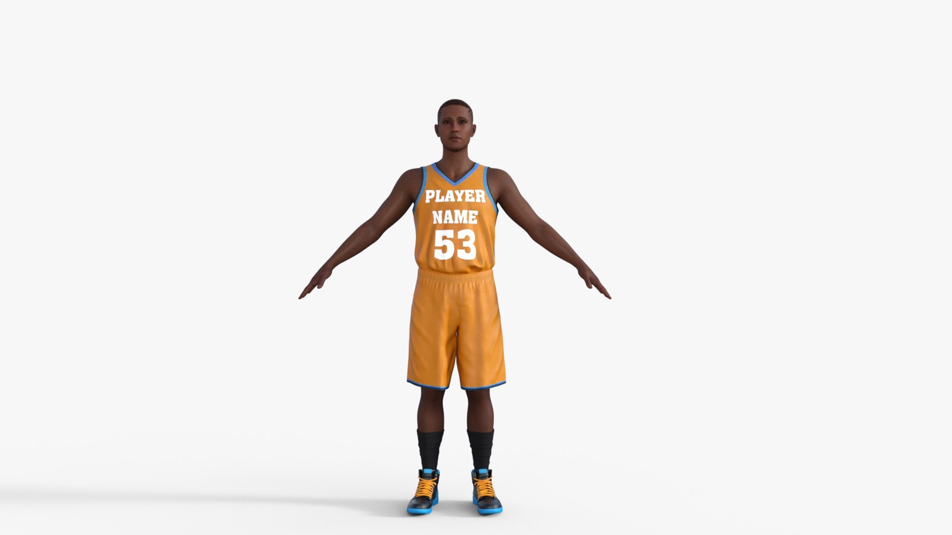Realistic Basketball Player 3D - TurboSquid 2143258