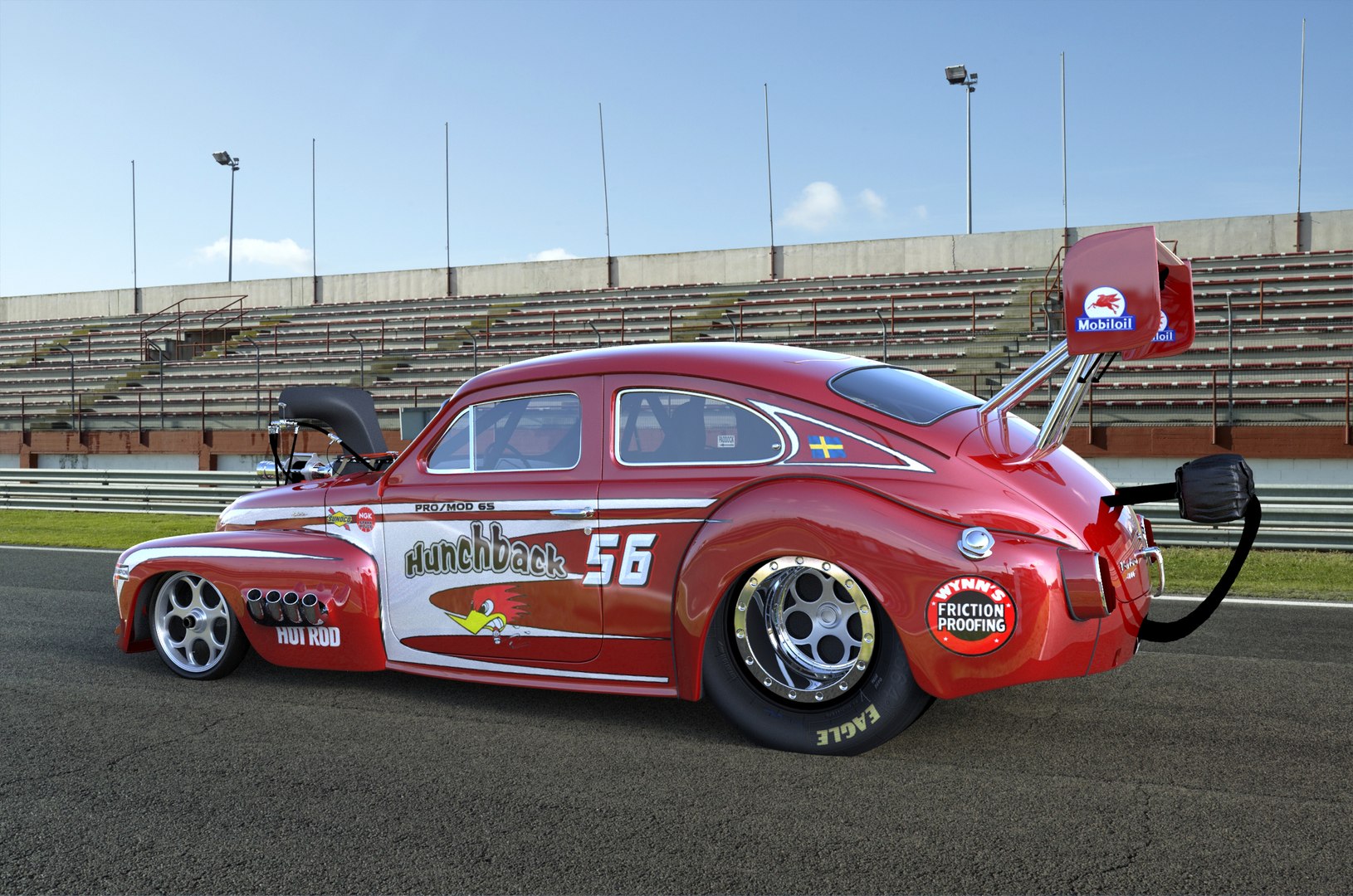 Volvo Pv 544 Pro-mod Dragster 3D Model - TurboSquid 1993263