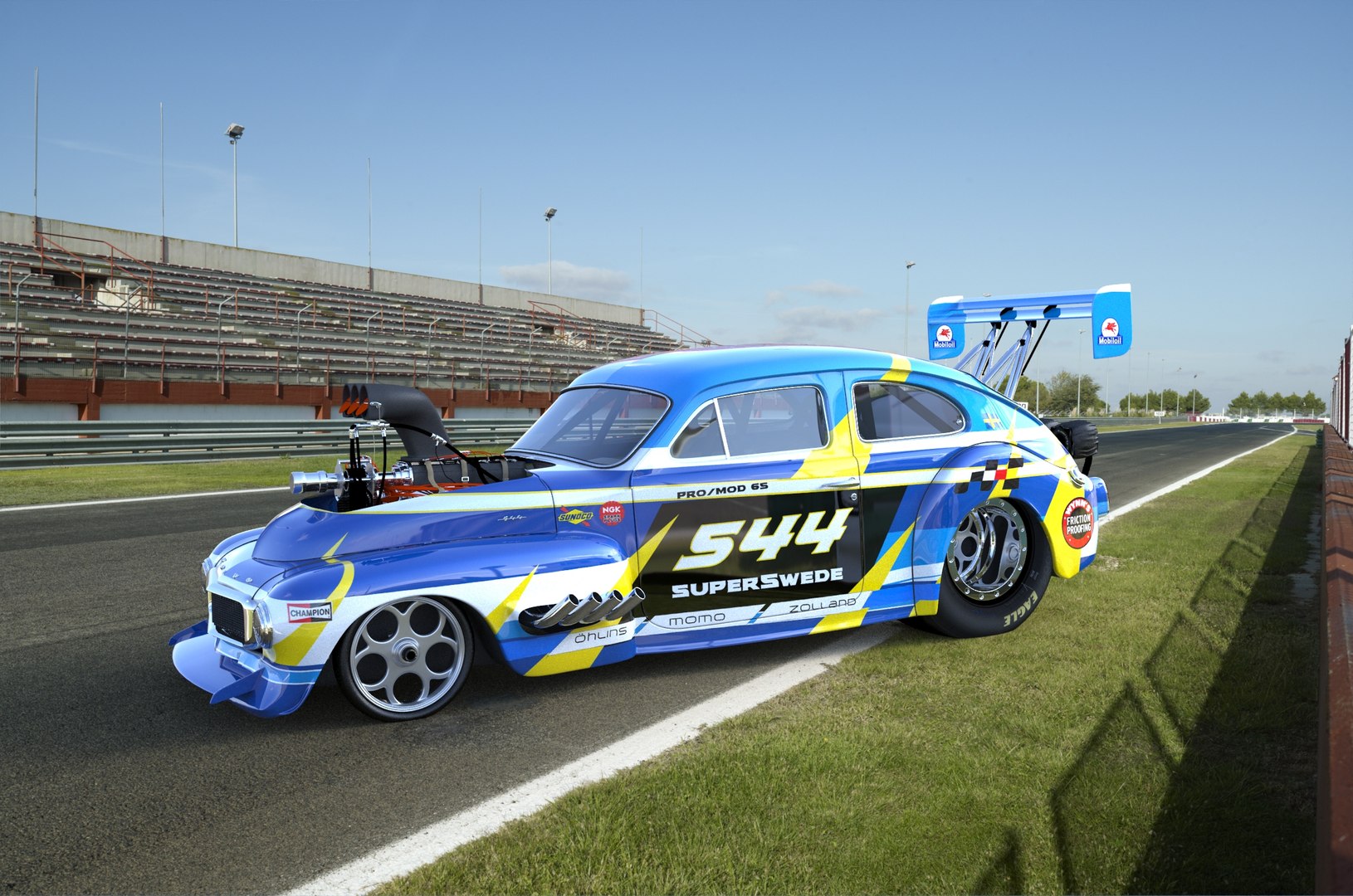 Volvo Pv 544 Pro-mod Dragster 3D Model - TurboSquid 1993263