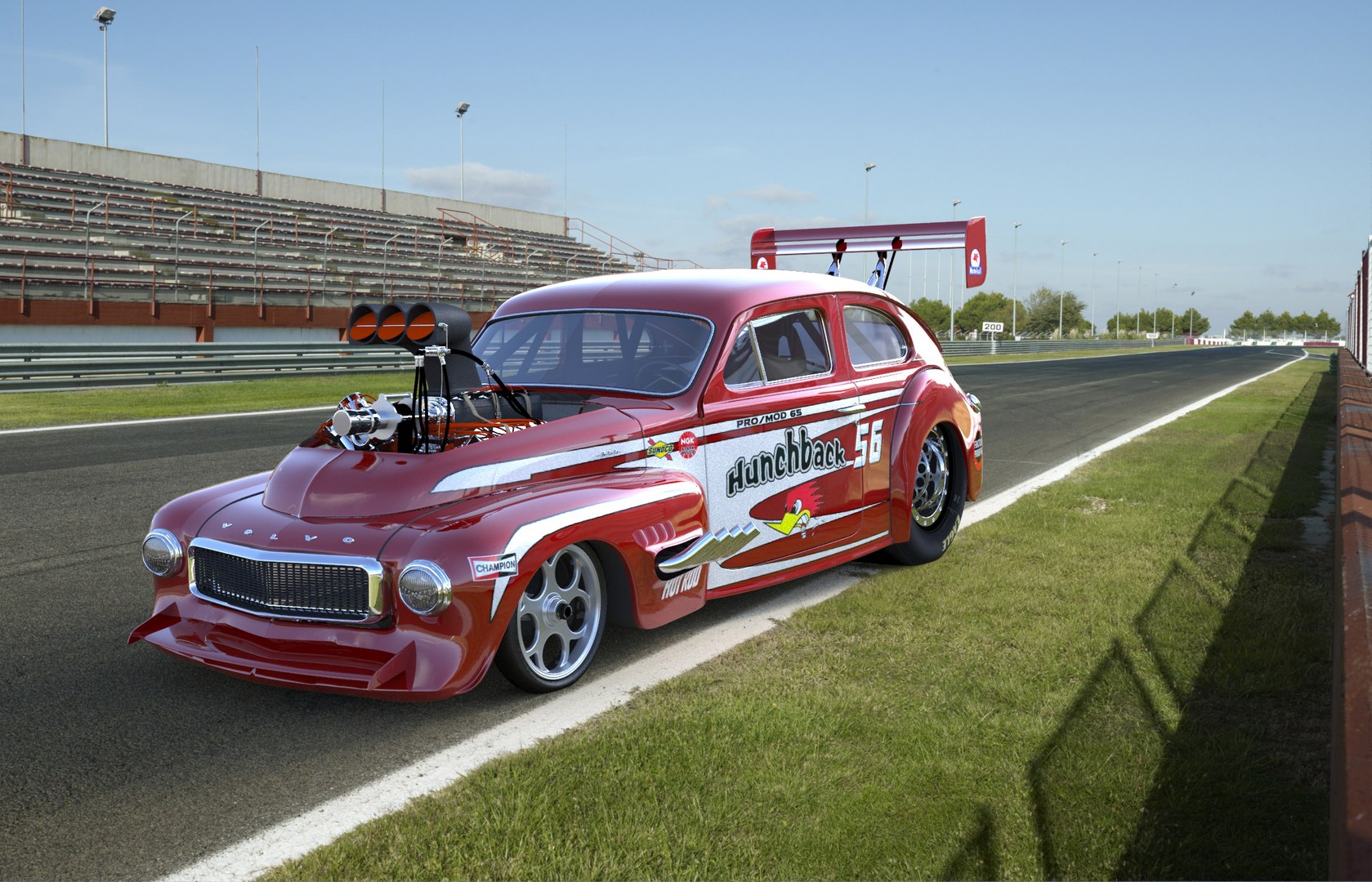 Volvo Pv 544 Pro-mod Dragster 3D Model - TurboSquid 1993263