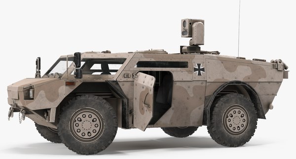 fennek kmw 4x4 armoured 3d model