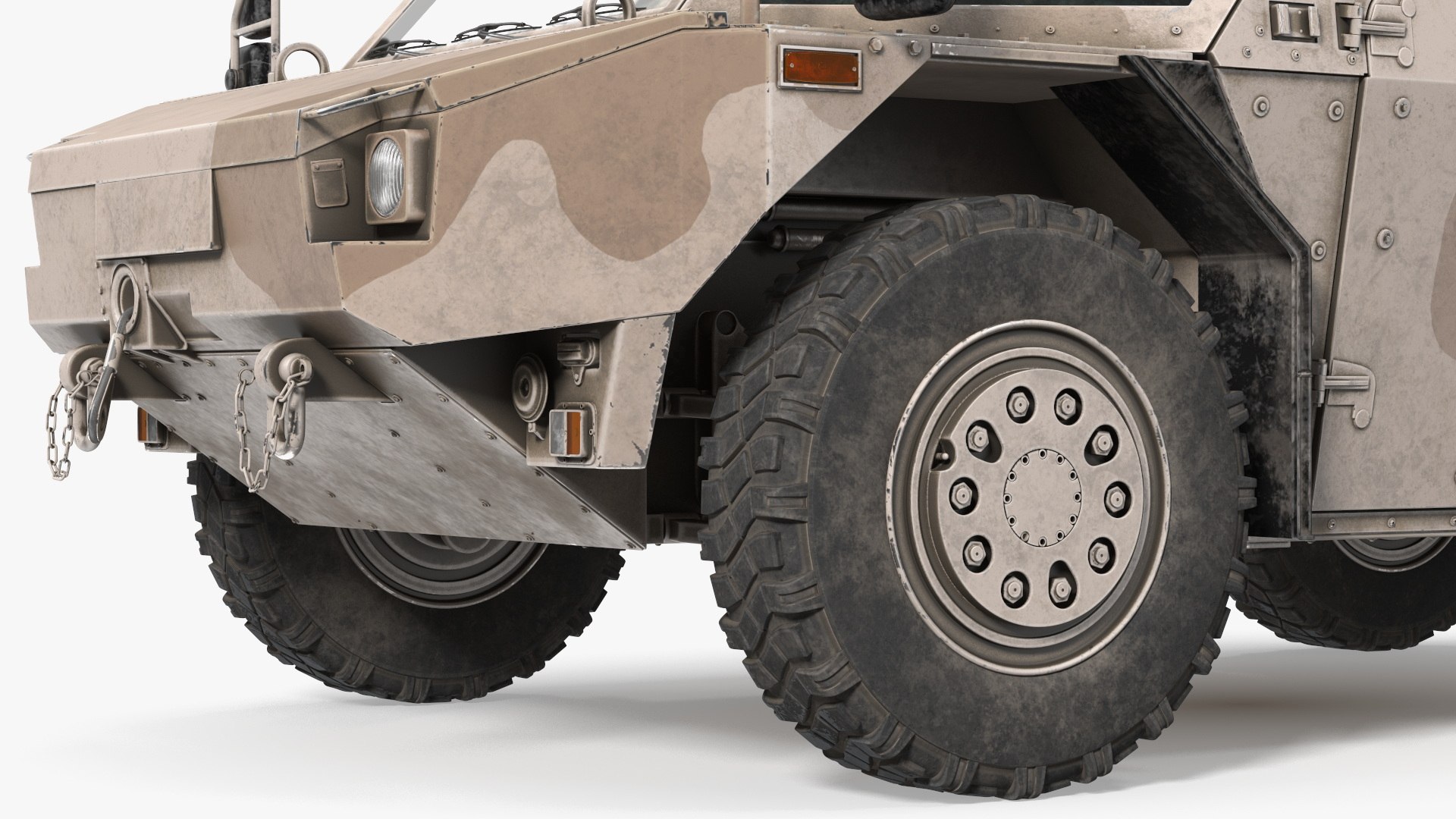 fennek kmw 4x4 armoured 3d model