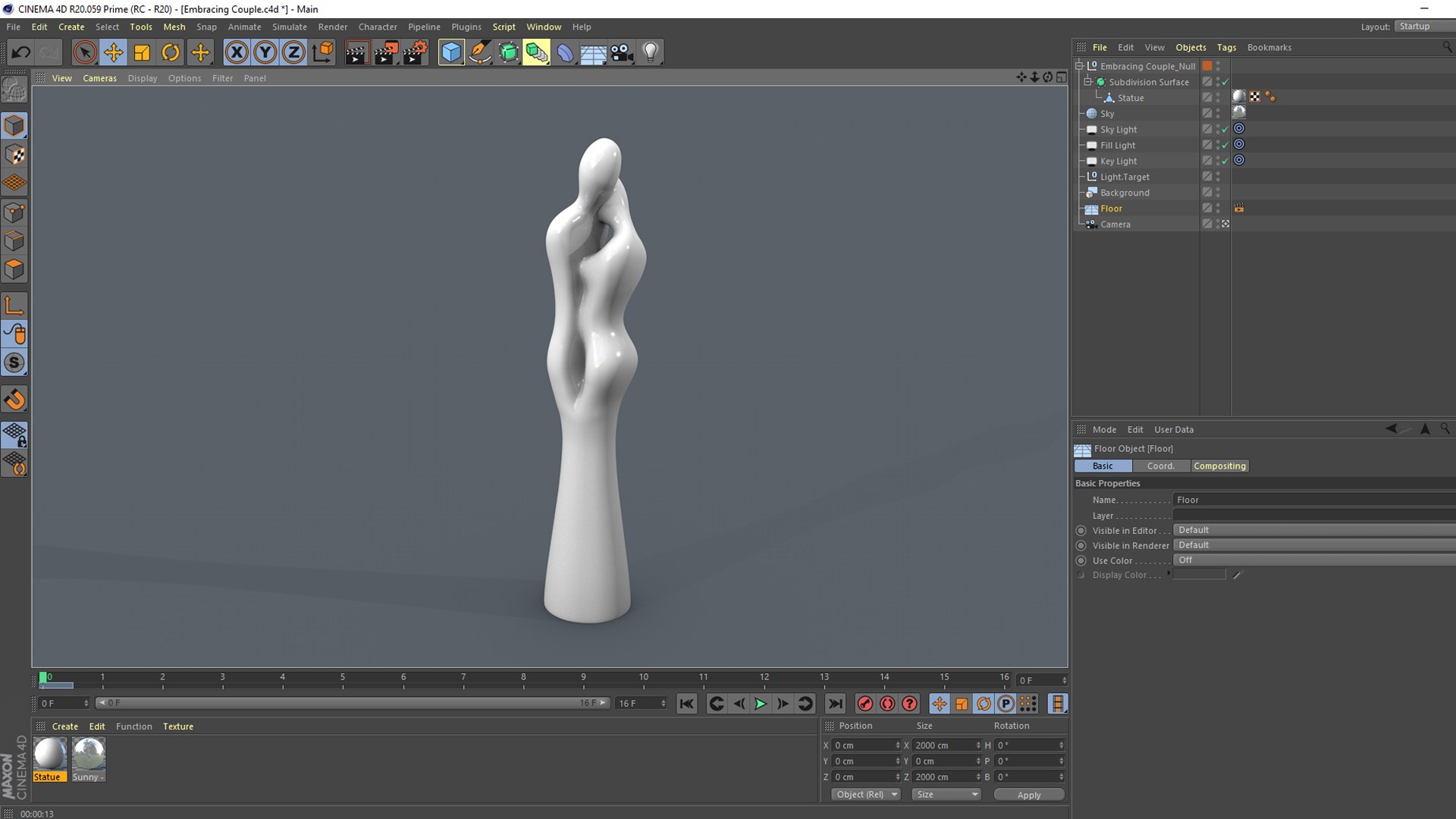 Embracing Couple Figurine 3D Model - TurboSquid 2040905