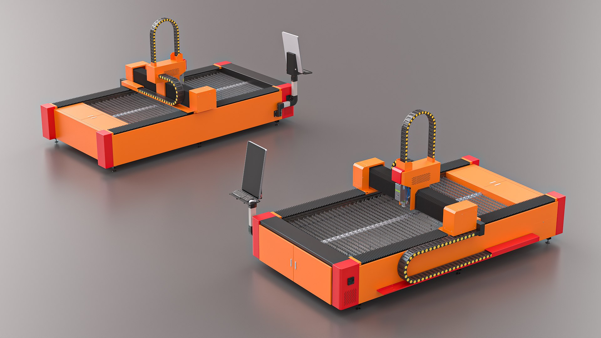 3D Model Laser Cutting Machine Rigged - TurboSquid 2387282