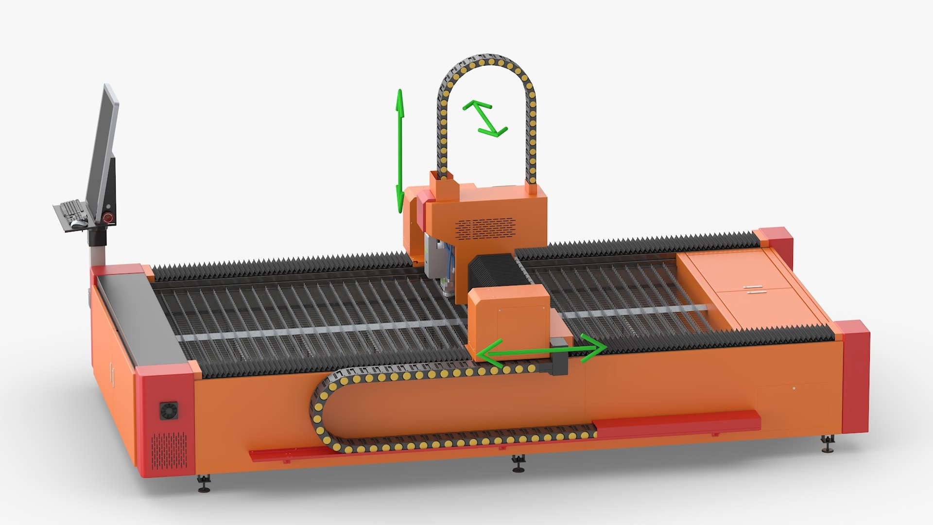3D Model Laser Cutting Machine Rigged - TurboSquid 2387282
