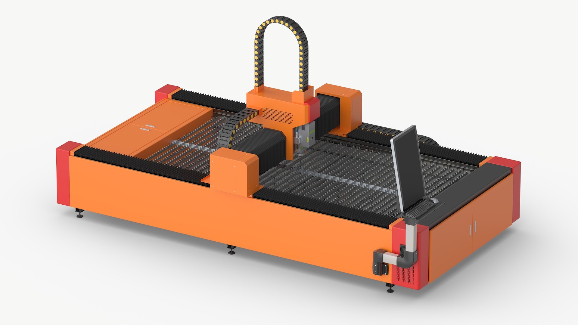 3D Model Laser Cutting Machine Rigged - TurboSquid 2387282