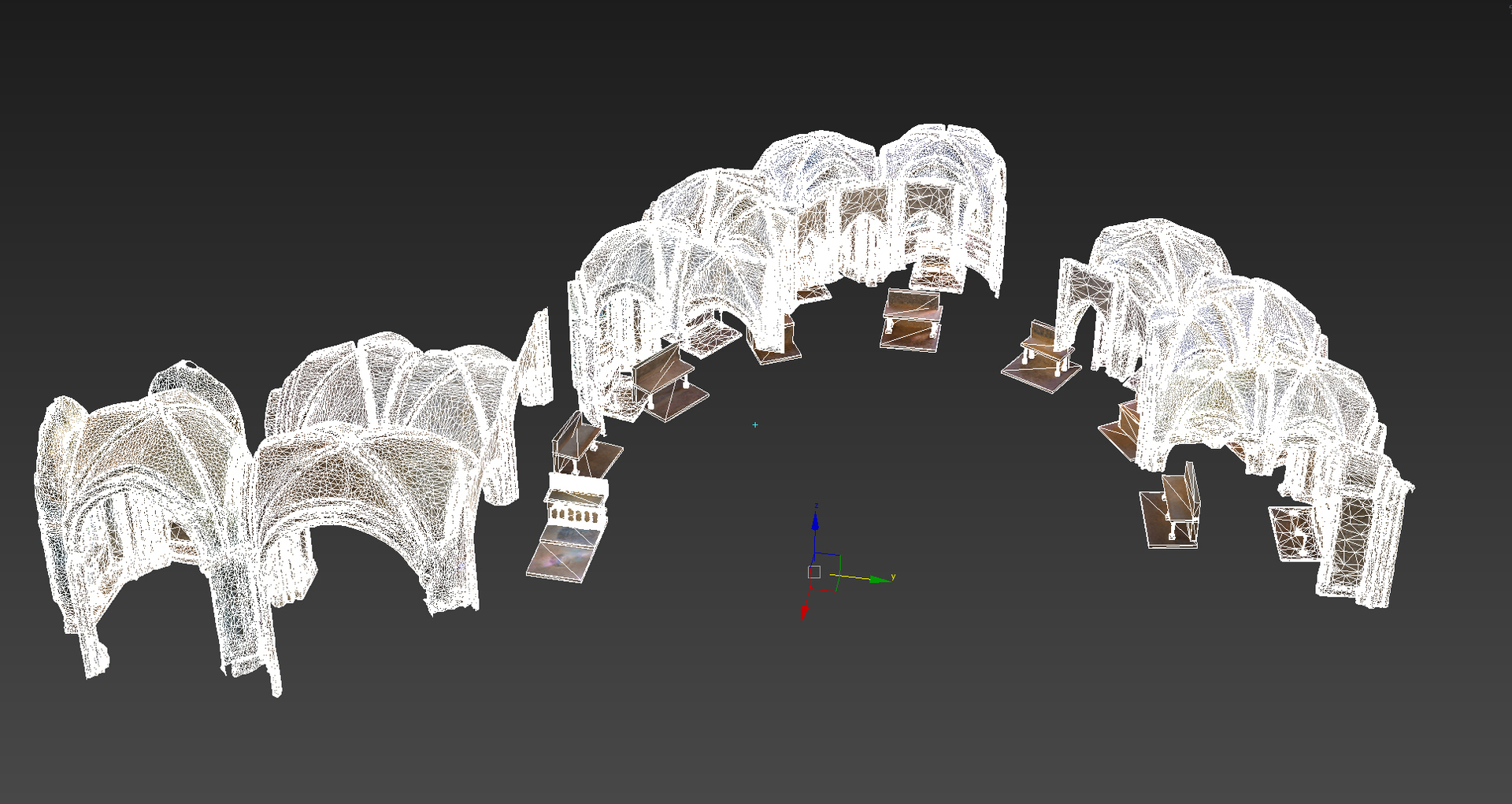 Gothic architecture cathedral packed 3D model - TurboSquid 1378322