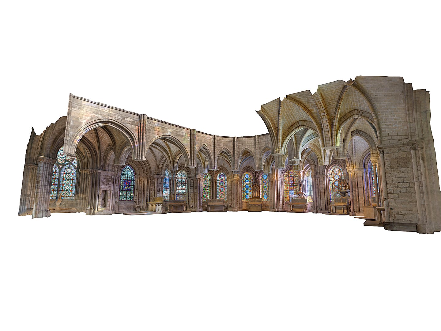 Gothic Architecture Cathedral Packed 3D Model - TurboSquid 1378322