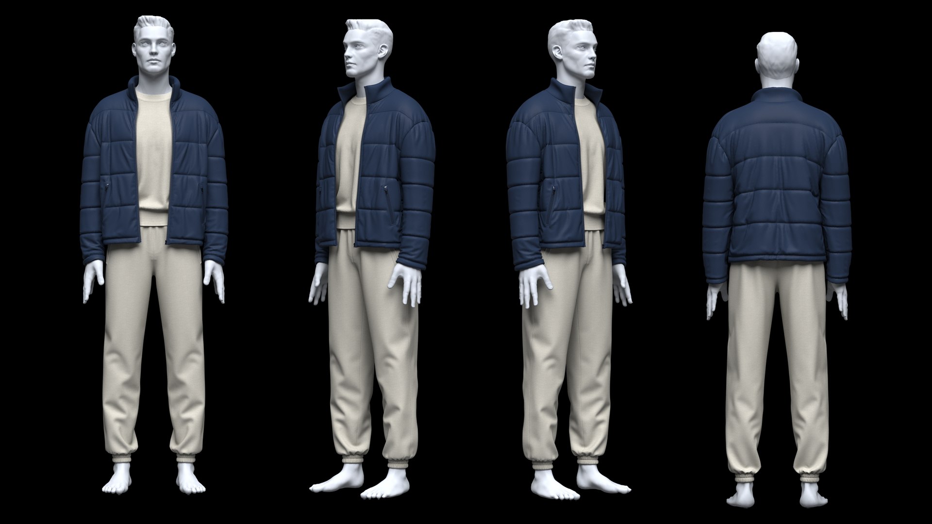 Mens Casual Wear 3d Model Model - TurboSquid 2191869