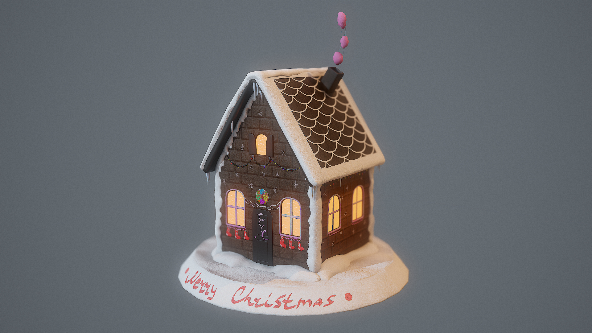 Gingerbread House 3D Model - TurboSquid 1481594