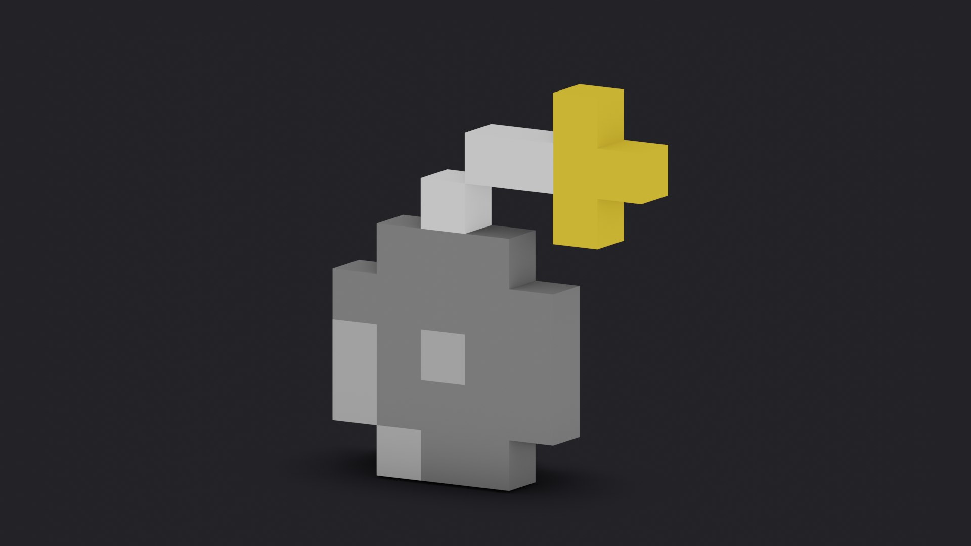 Cartoon 8 Bit Bomb Low Poly Game Asset 3D Model - TurboSquid 1945479