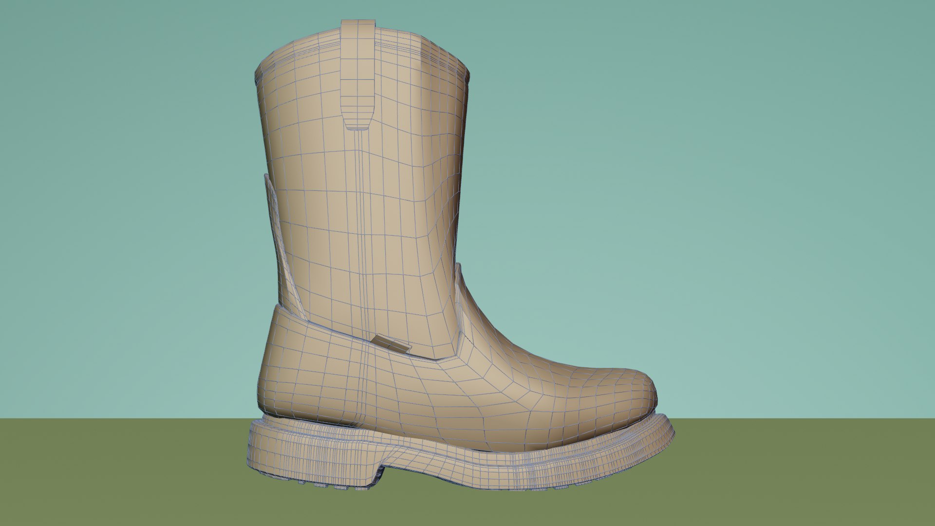 3D Wellington Boot Model - TurboSquid 1634384