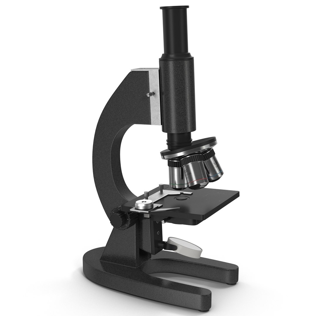 Medical Microscope Black 3d 3ds