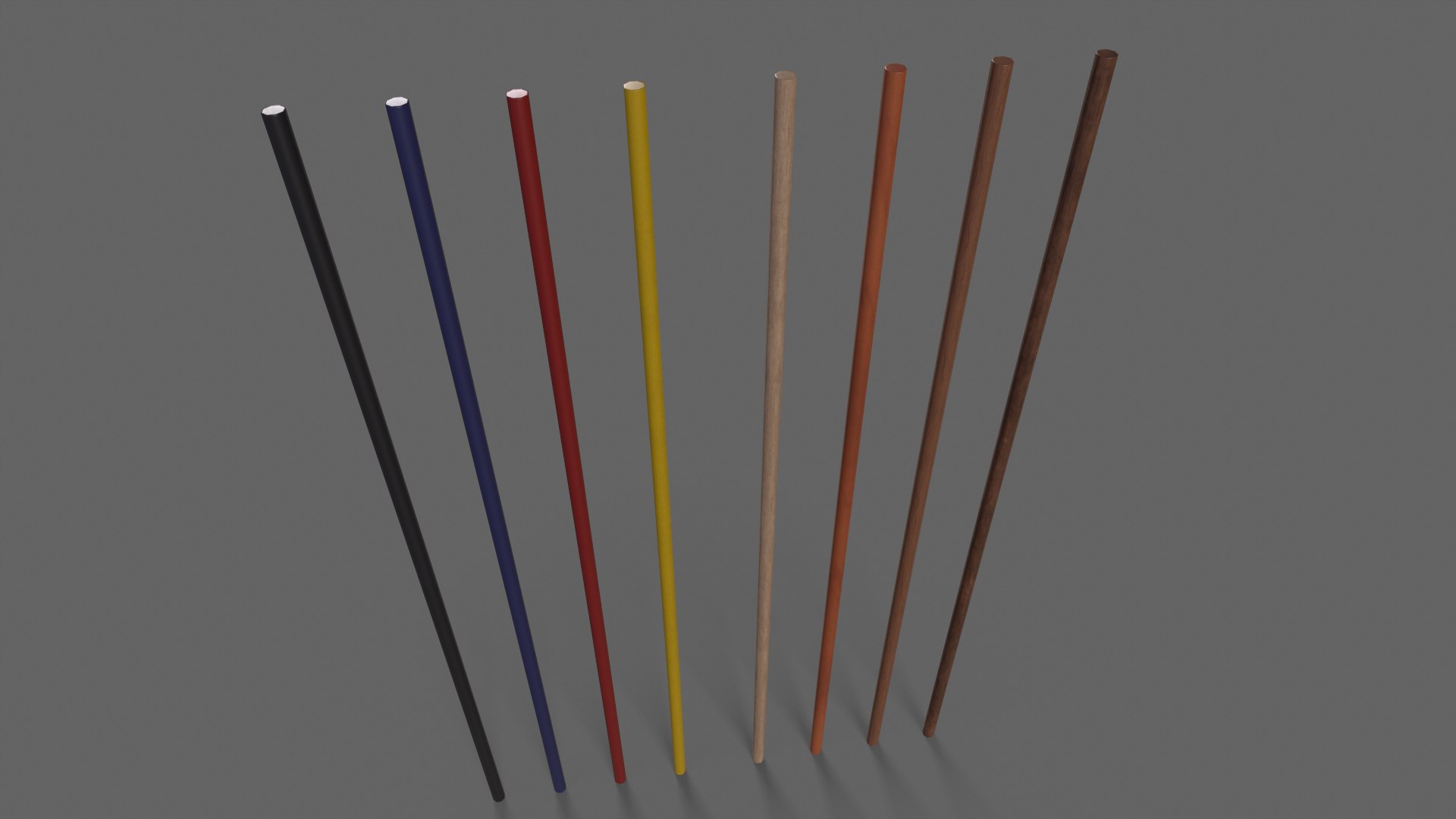 3D PBR Wushu Stick Model - TurboSquid 1940948
