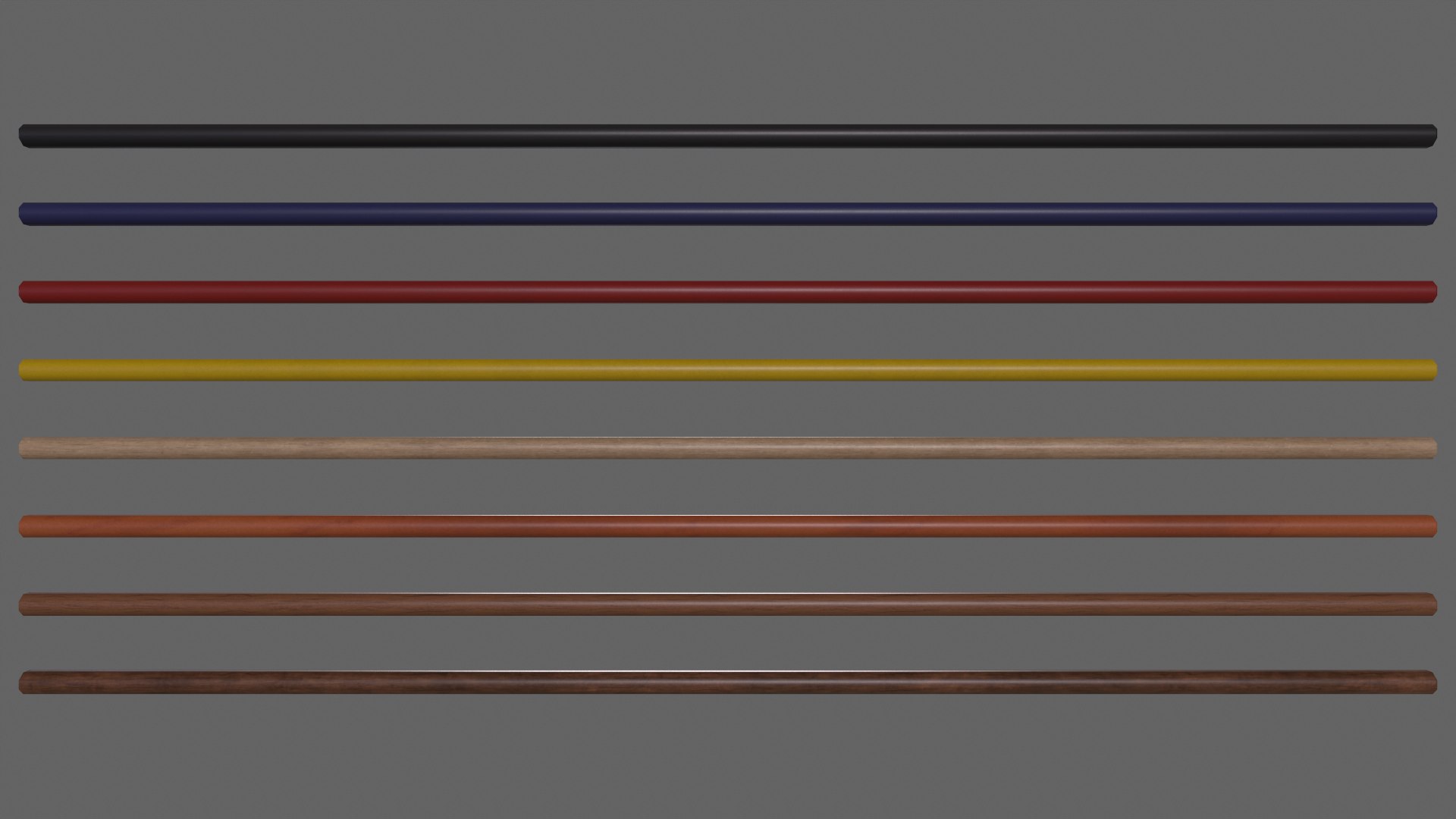 3D PBR Wushu Stick Model - TurboSquid 1940948