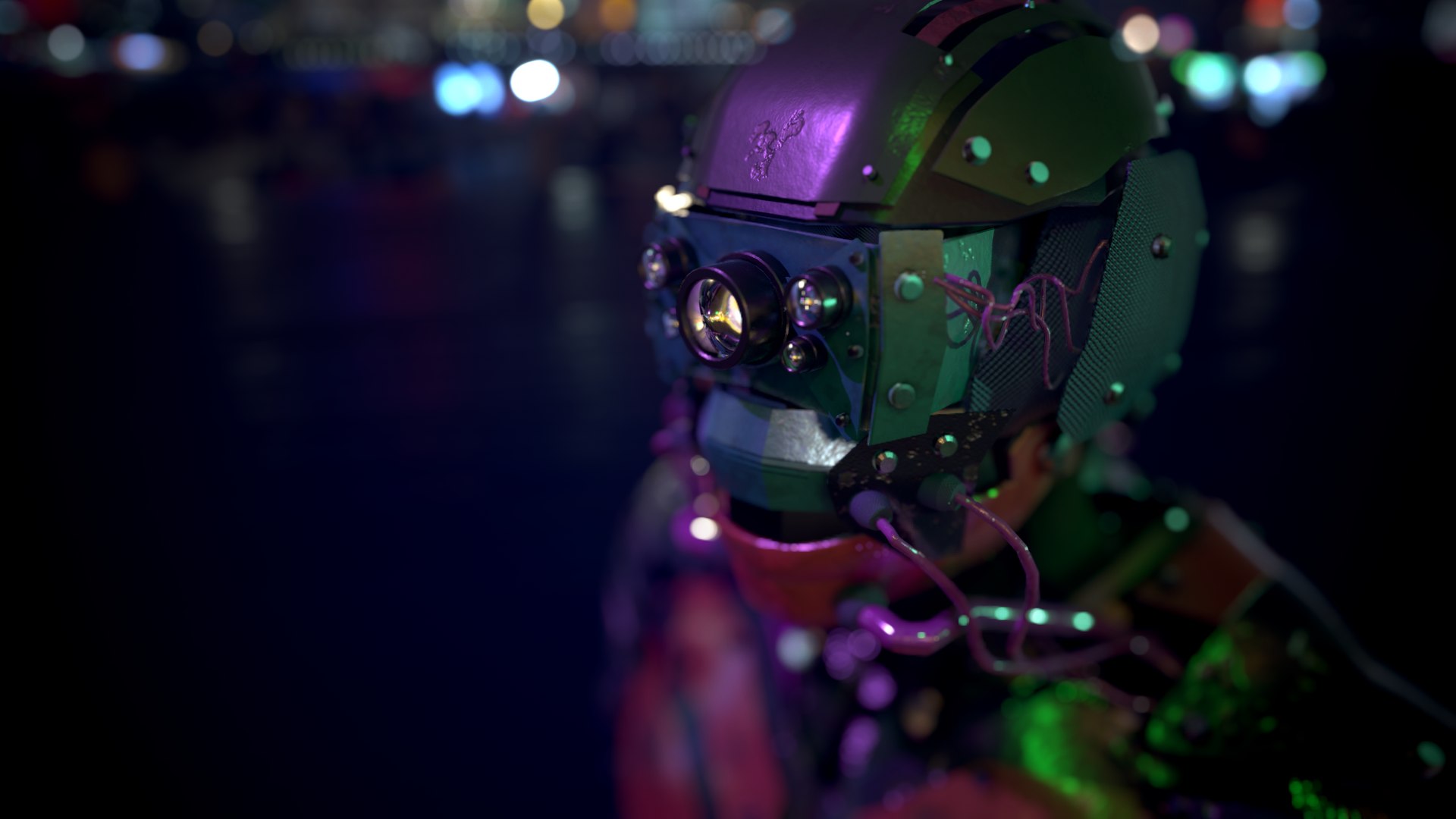 Robot Cyberpunk 3D Model - TurboSquid 1553331