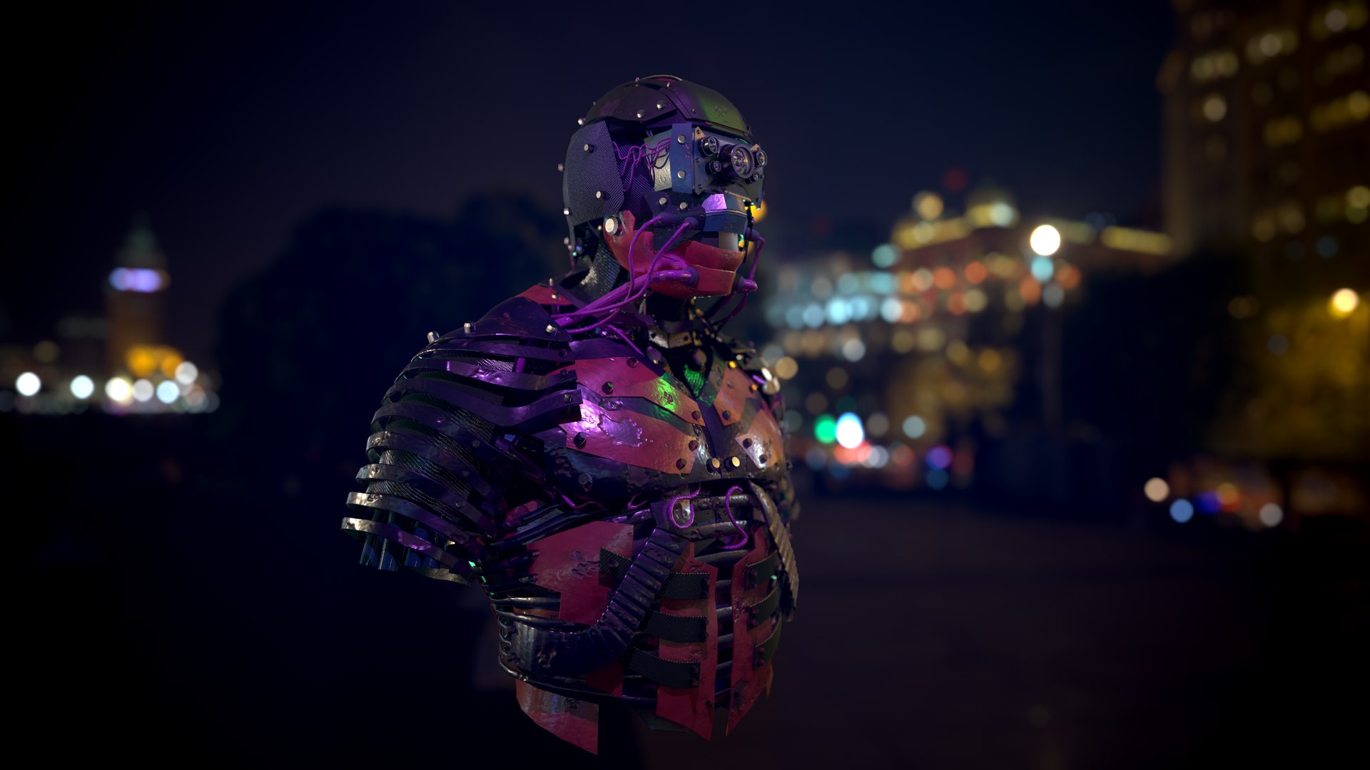 Robot Cyberpunk 3D Model - TurboSquid 1553331