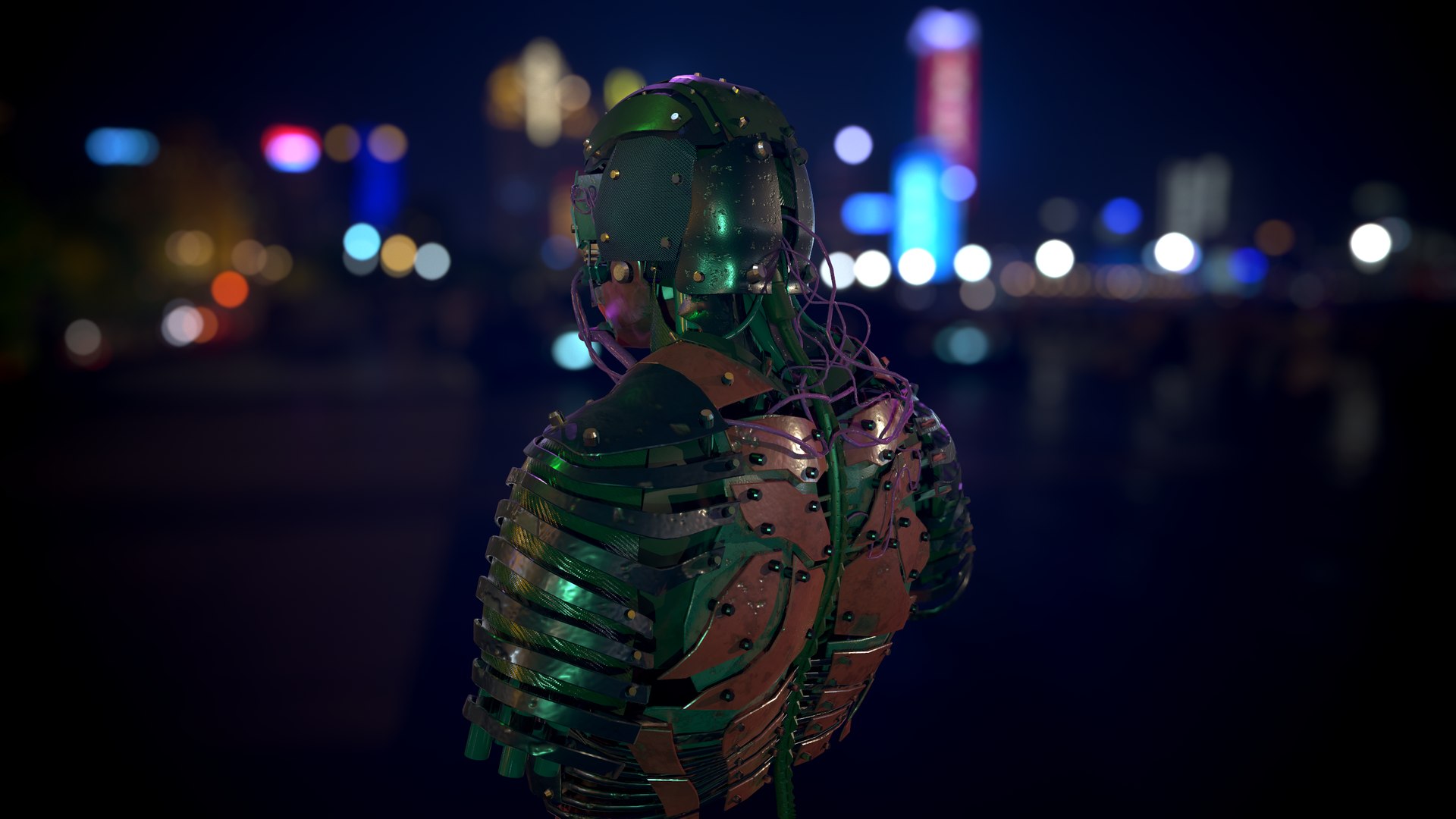 Robot Cyberpunk 3D Model - TurboSquid 1553331