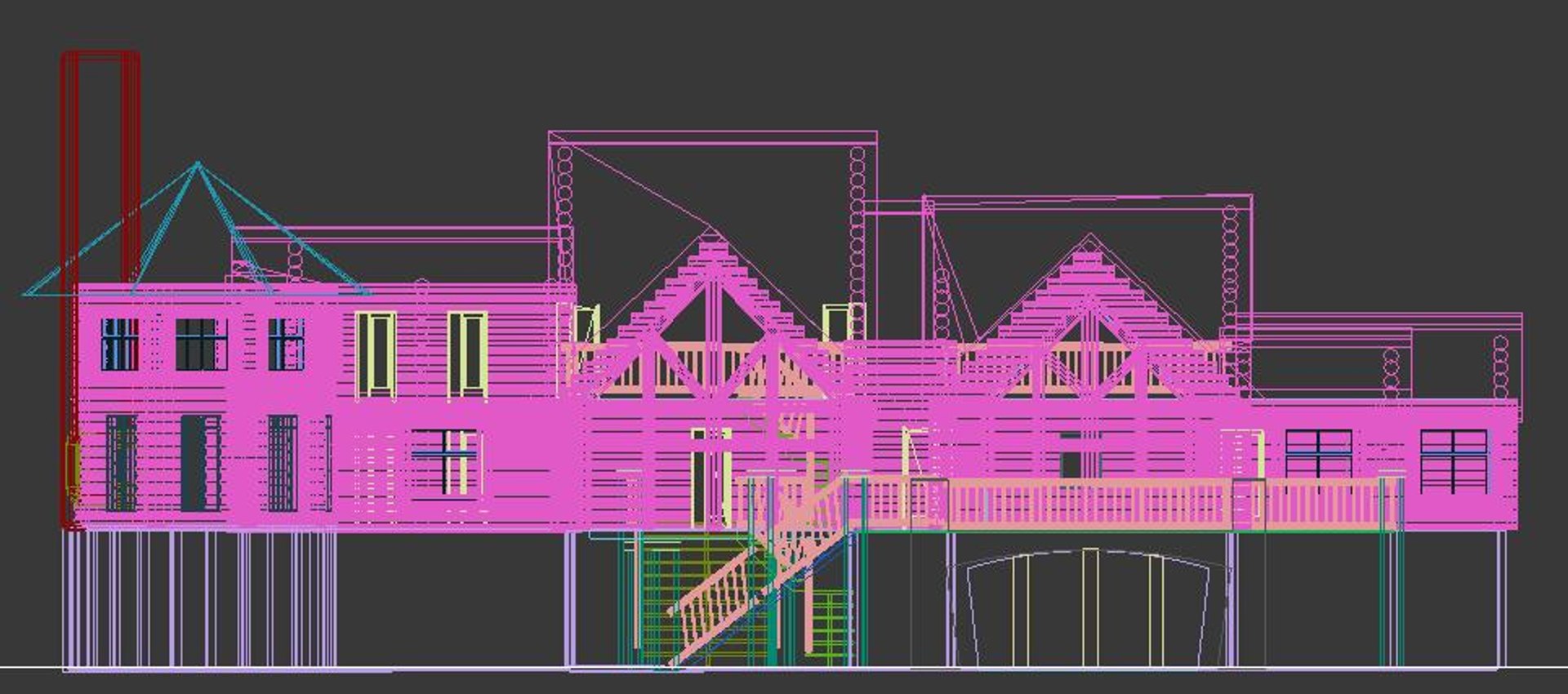3d Log Home - Timber