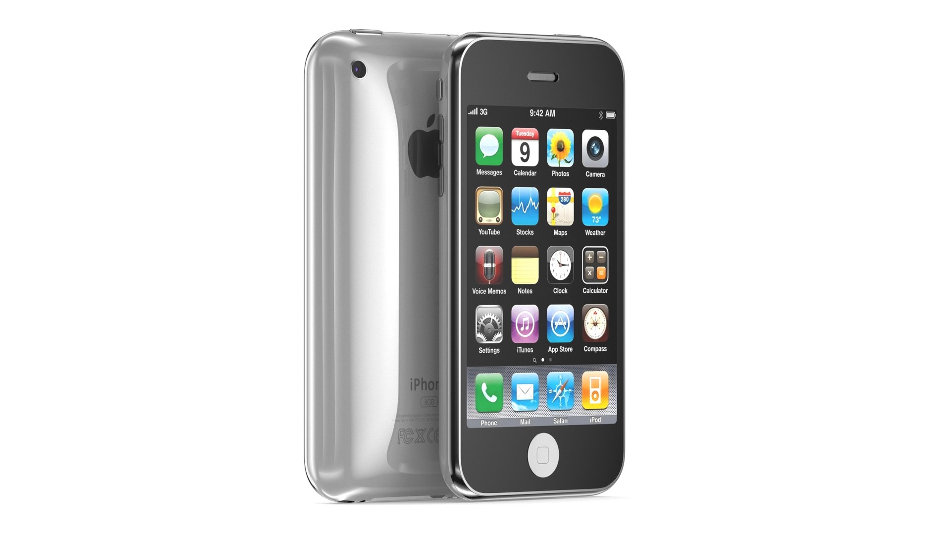 3D Apple IPhone 3G White - TurboSquid 2127627
