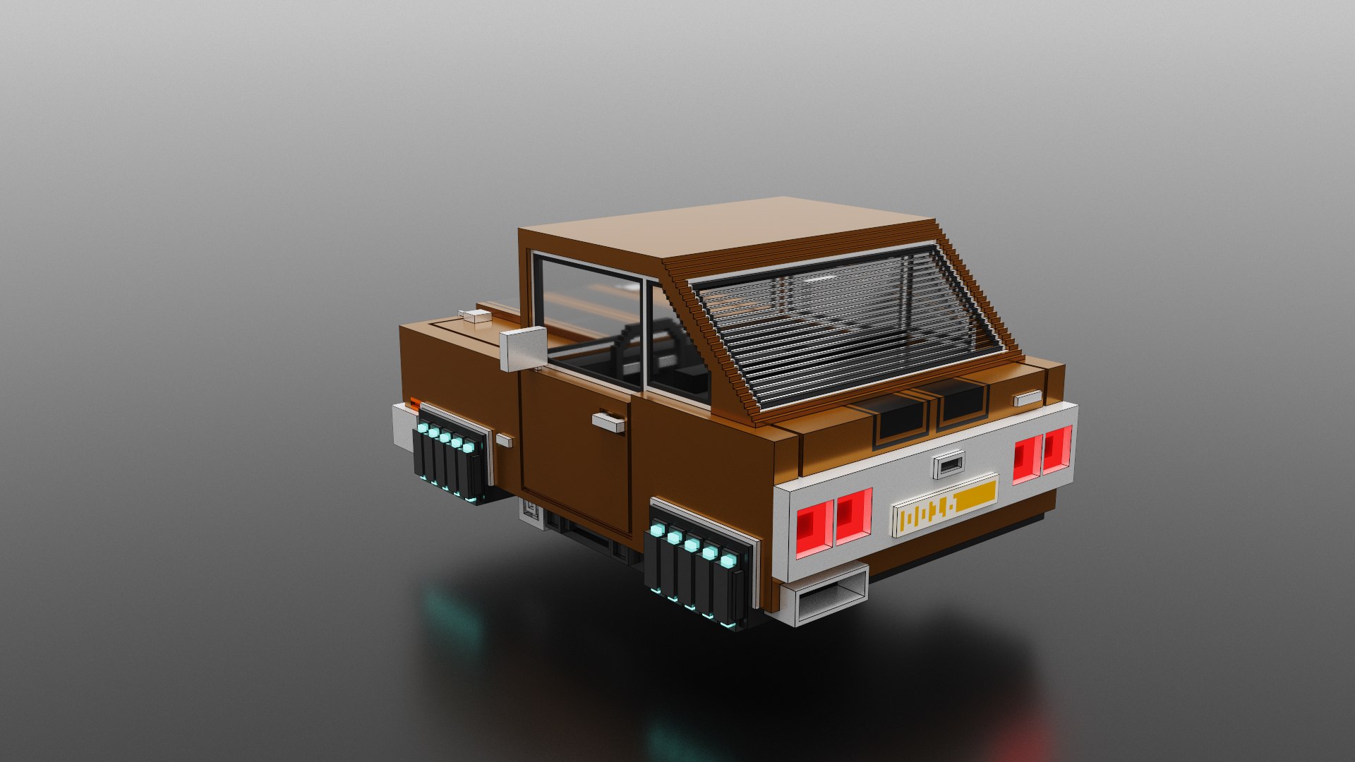 Voxel 3D Model 0018 Cute Flying Car 3D Model - TurboSquid 1990976