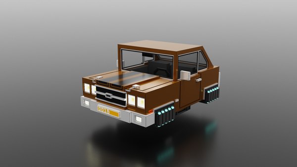 Voxel 3D Model 0018 Cute Flying Car 3D model - TurboSquid 1990976