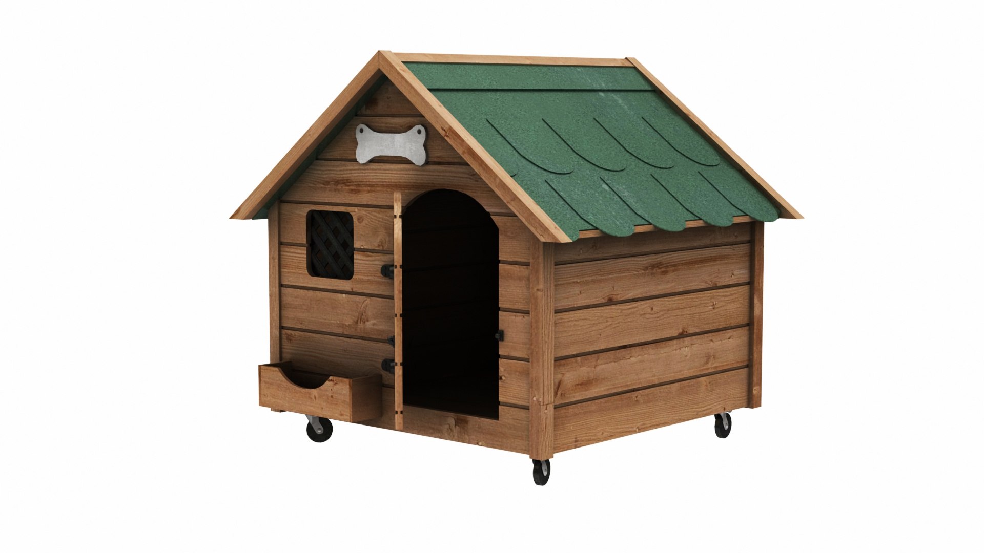 3D Farm Dog And Dog House Colleciton - TurboSquid 2274243