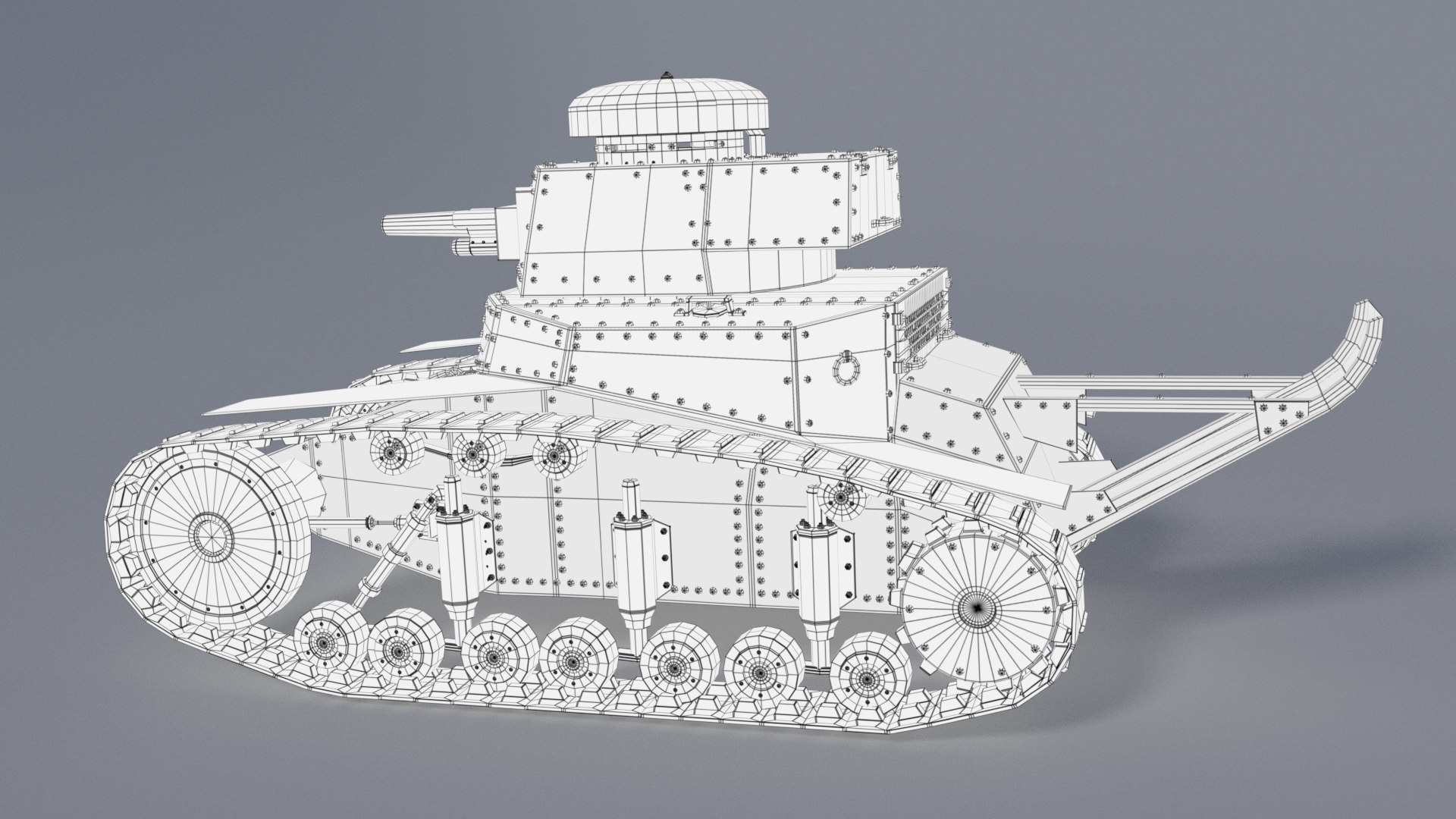 Russian T18 Light Tank 3D Model - TurboSquid 1156507