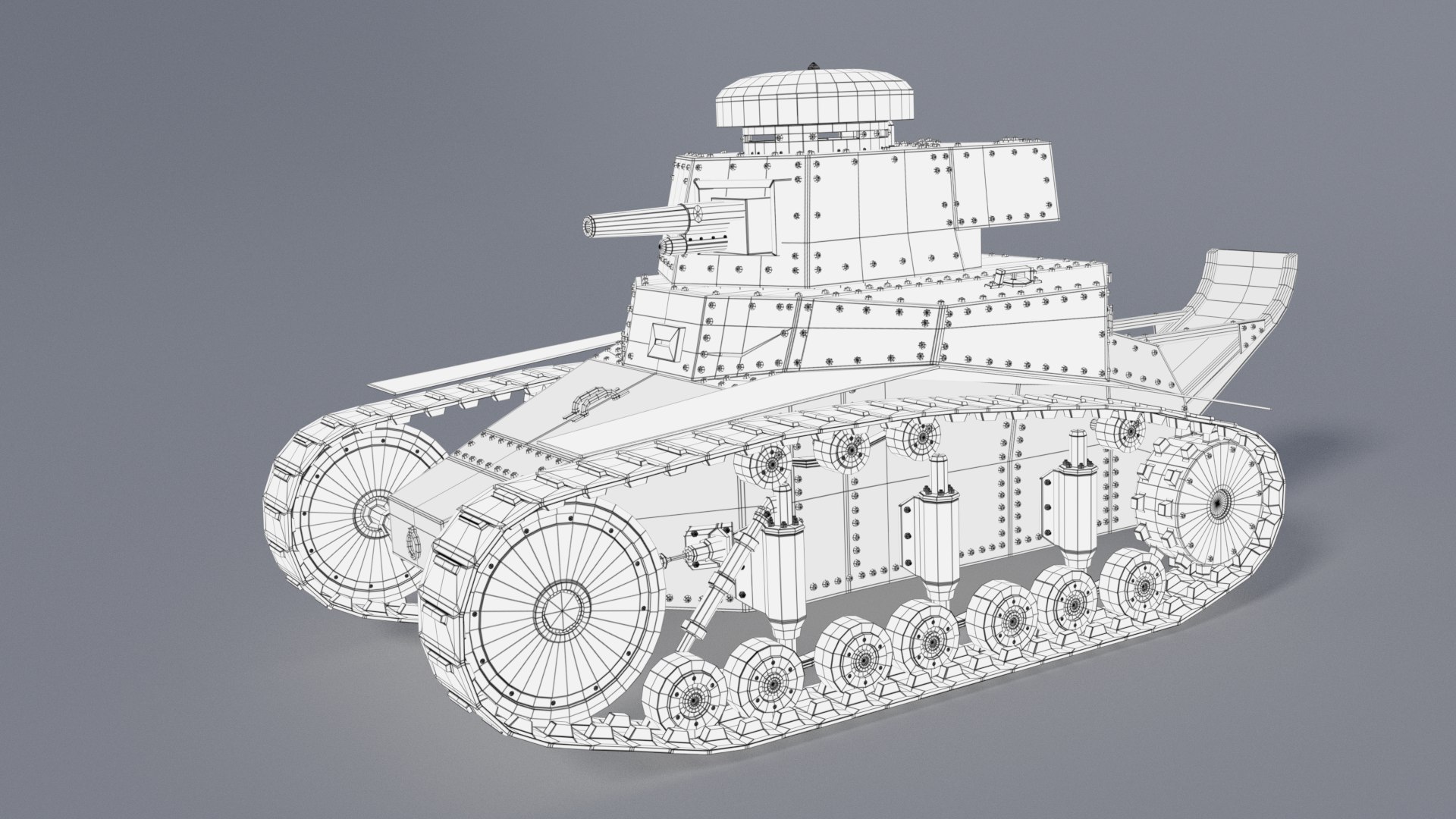Russian T18 Light Tank 3D Model - TurboSquid 1156507