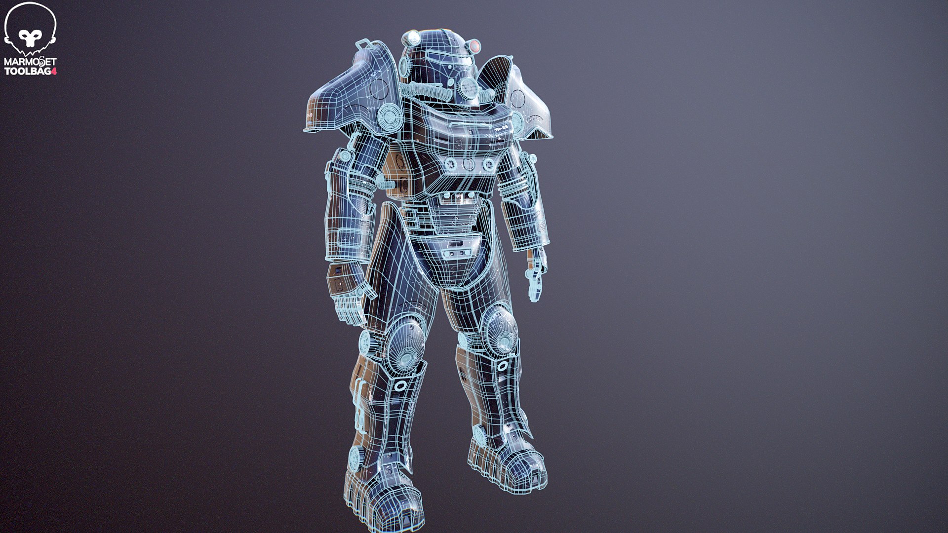 Post Apocalyptic Power Armor Black Model - TurboSquid 2217273