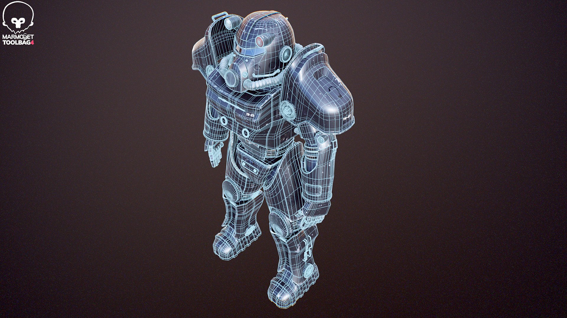 Post Apocalyptic Power Armor Black Model - TurboSquid 2217273