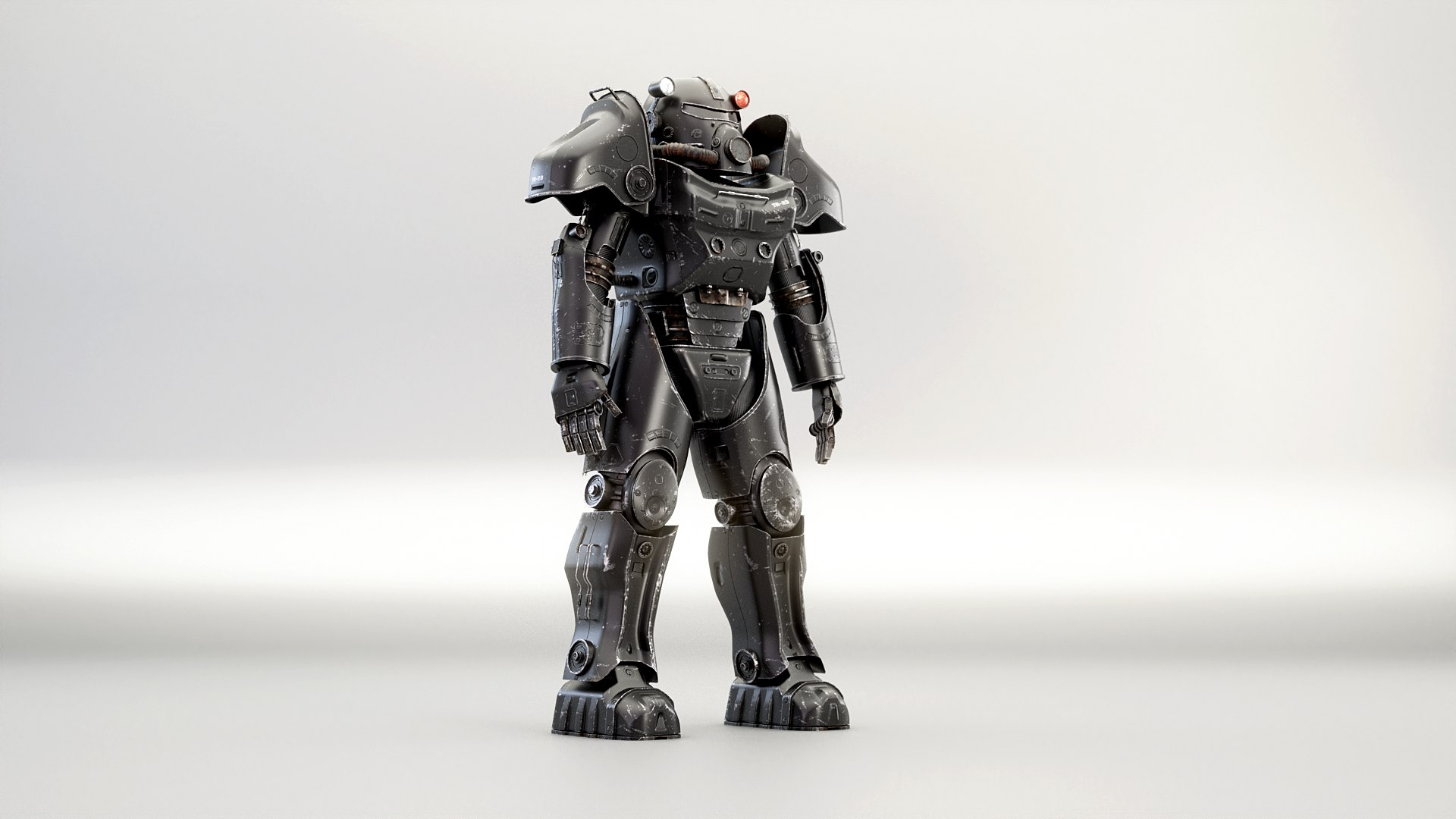 Post Apocalyptic Power Armor Black Model - TurboSquid 2217273