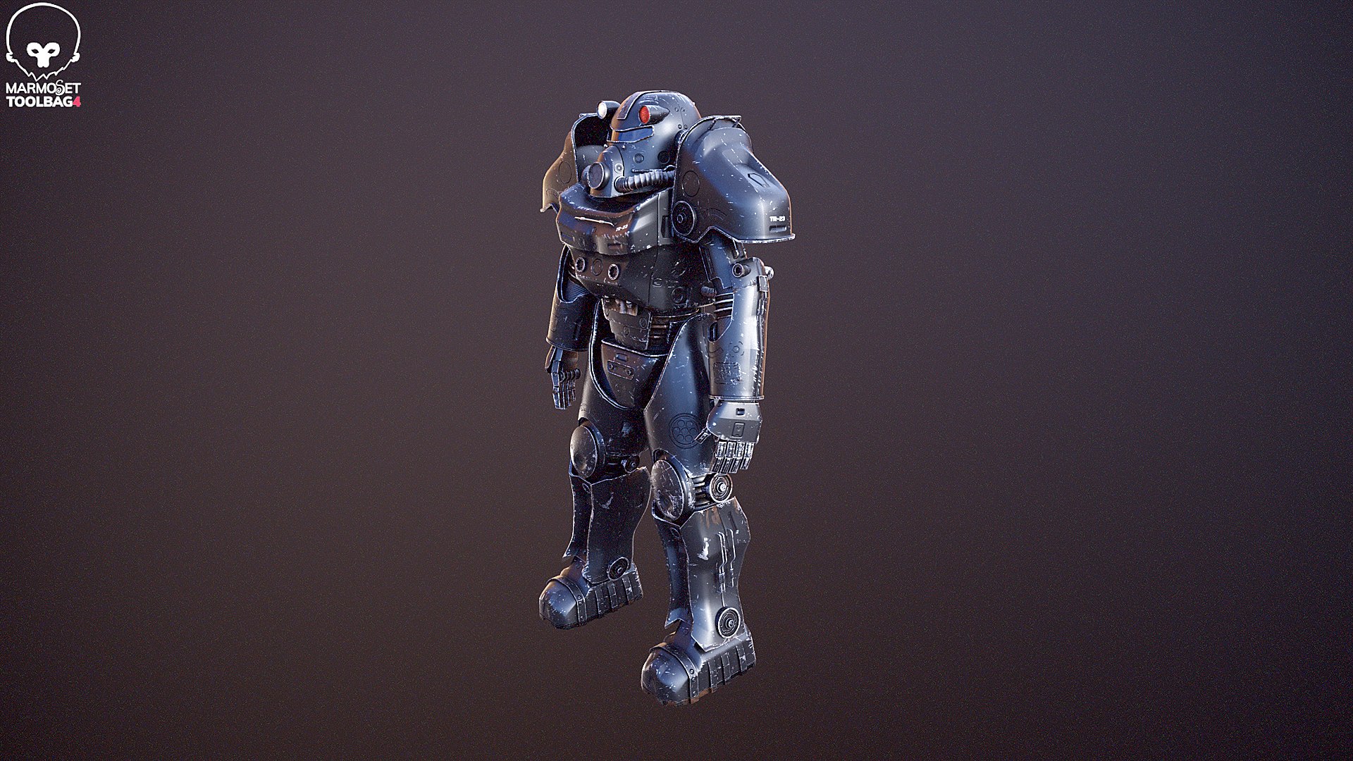 Post Apocalyptic Power Armor Black Model - TurboSquid 2217273
