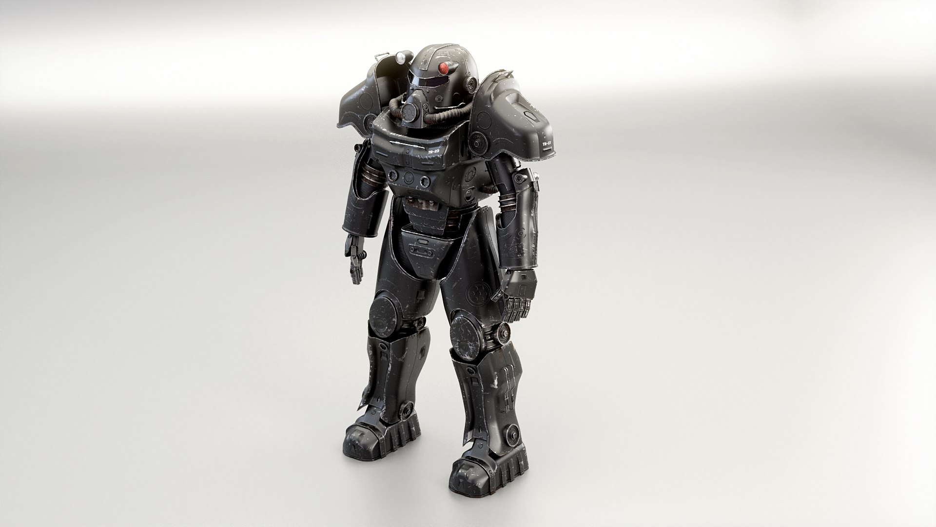 Post Apocalyptic Power Armor Black Model - TurboSquid 2217273