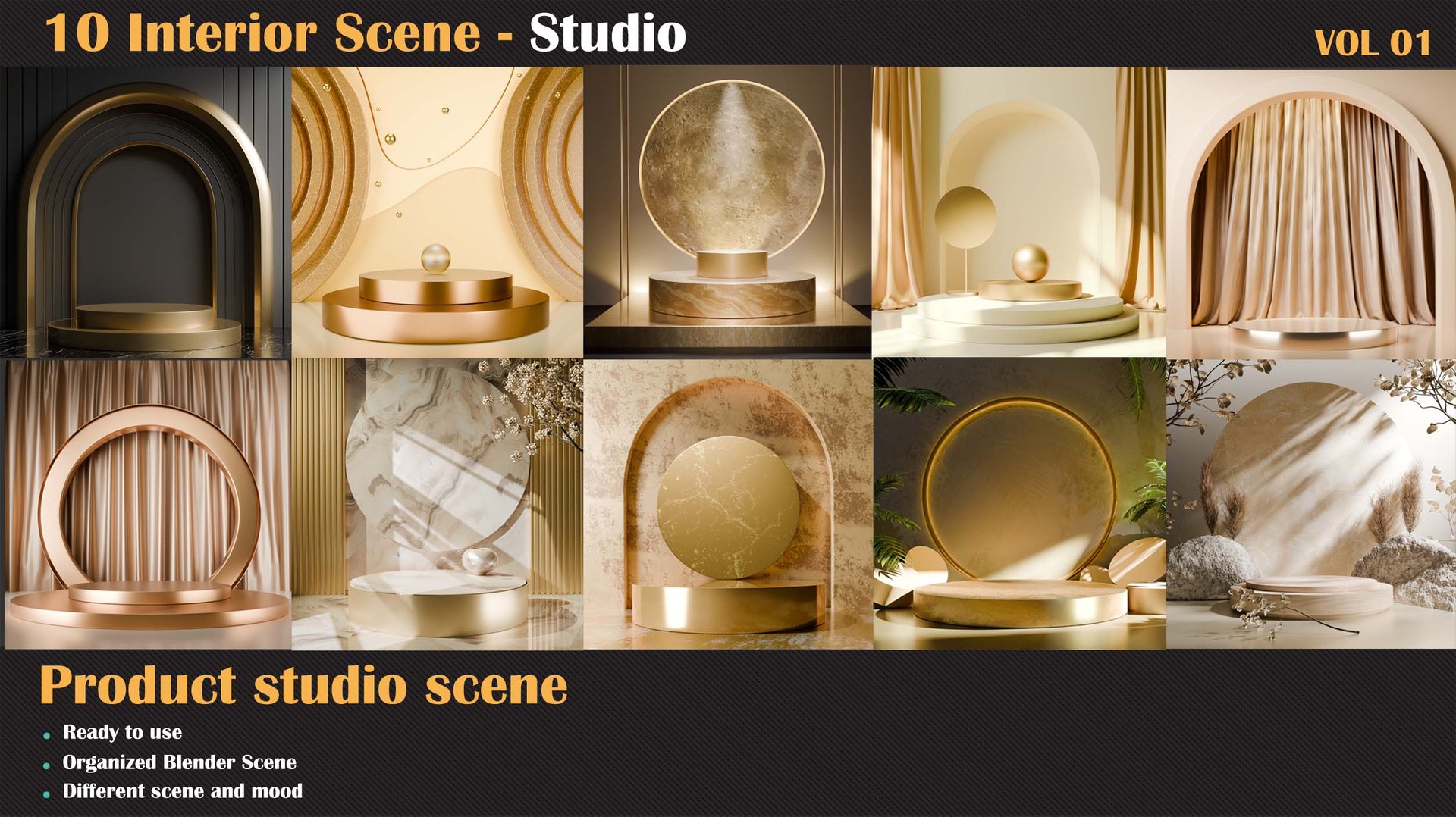10 Mockup Background Studio For Blender 3D - TurboSquid 2219787